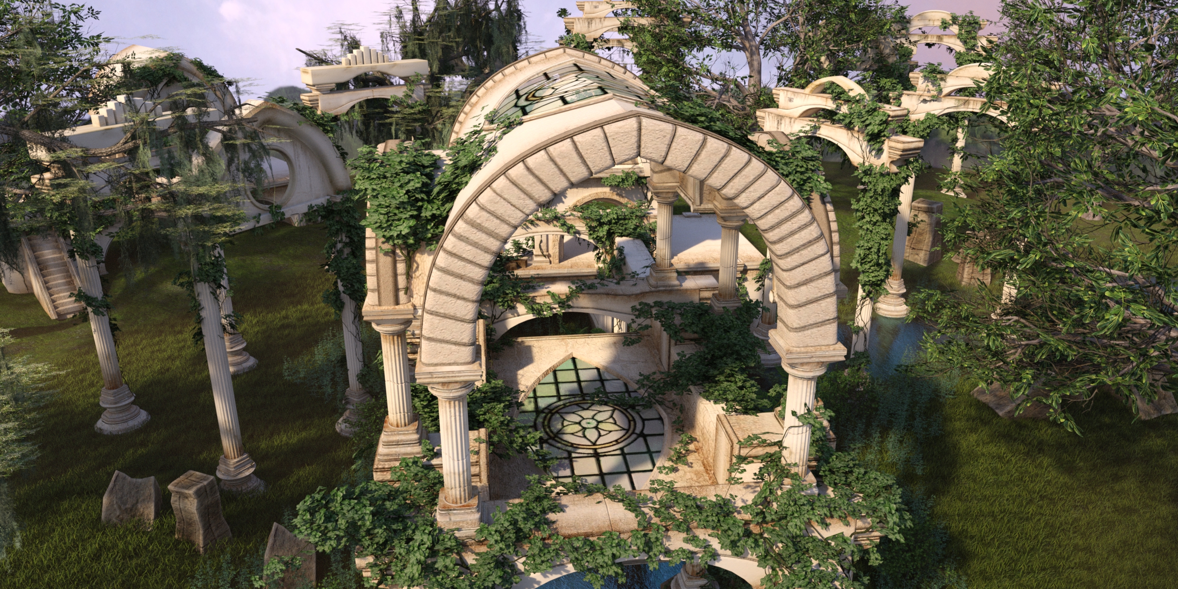 Ancient Mystic Ruins - Sky-Ray World | Daz 3D