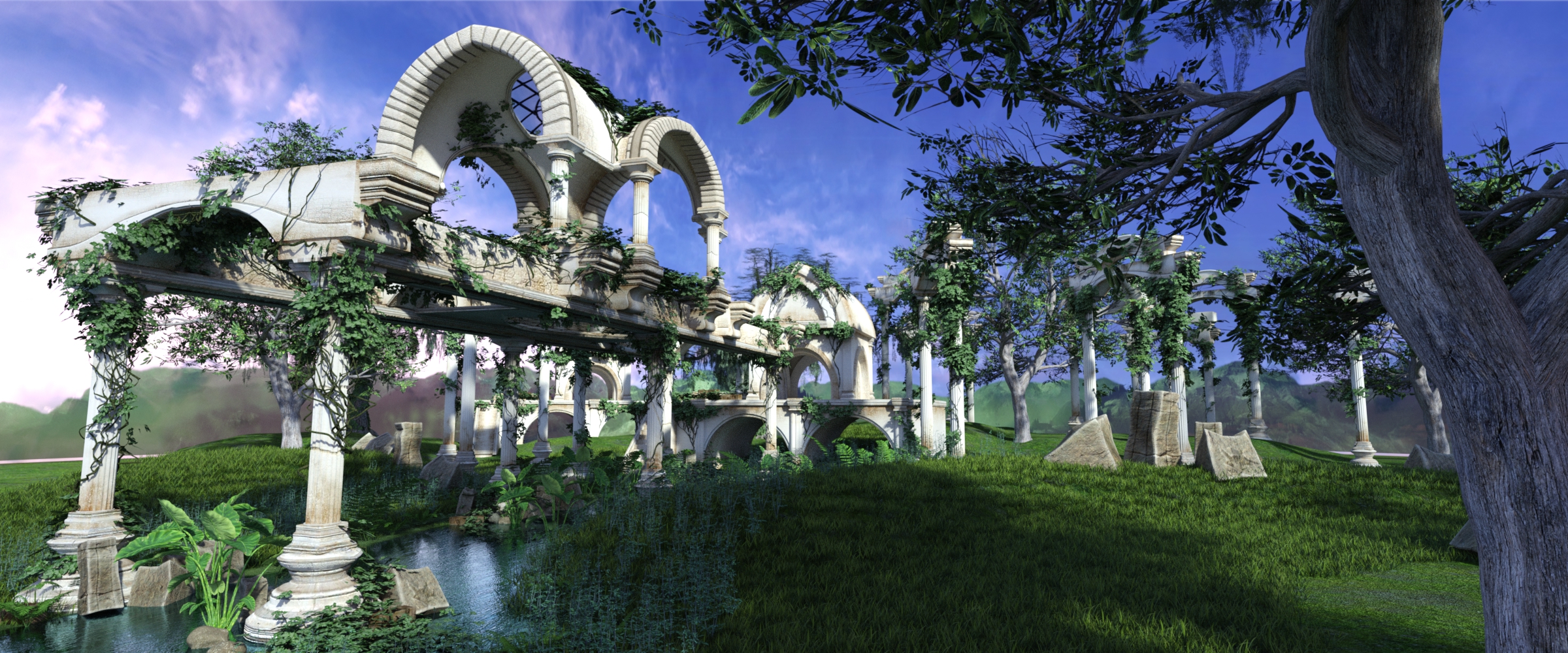 Ancient Mystic Ruins - Sky-Ray World | Daz 3D