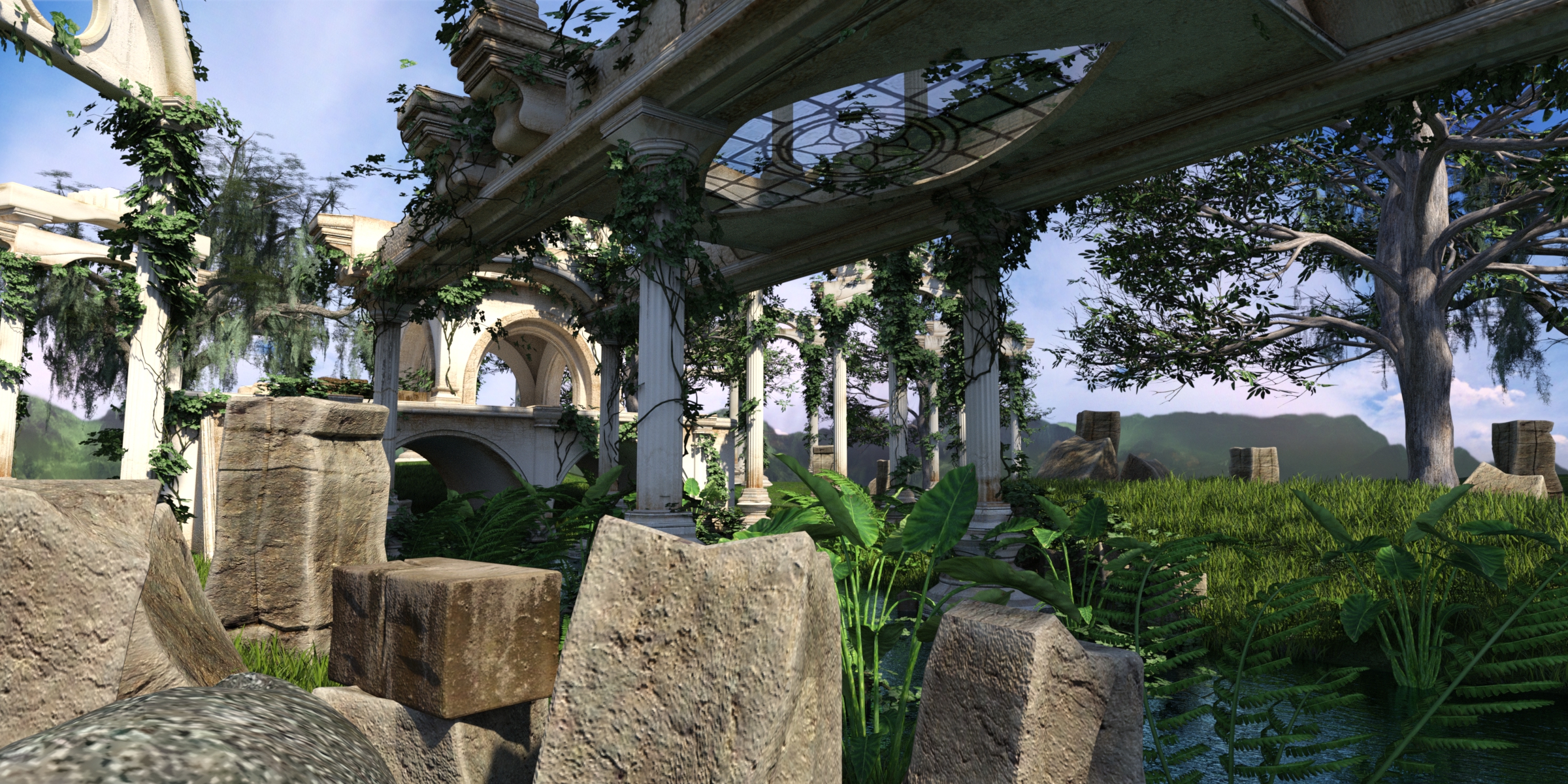 Ancient Mystic Ruins - Sky-Ray World | Daz 3D
