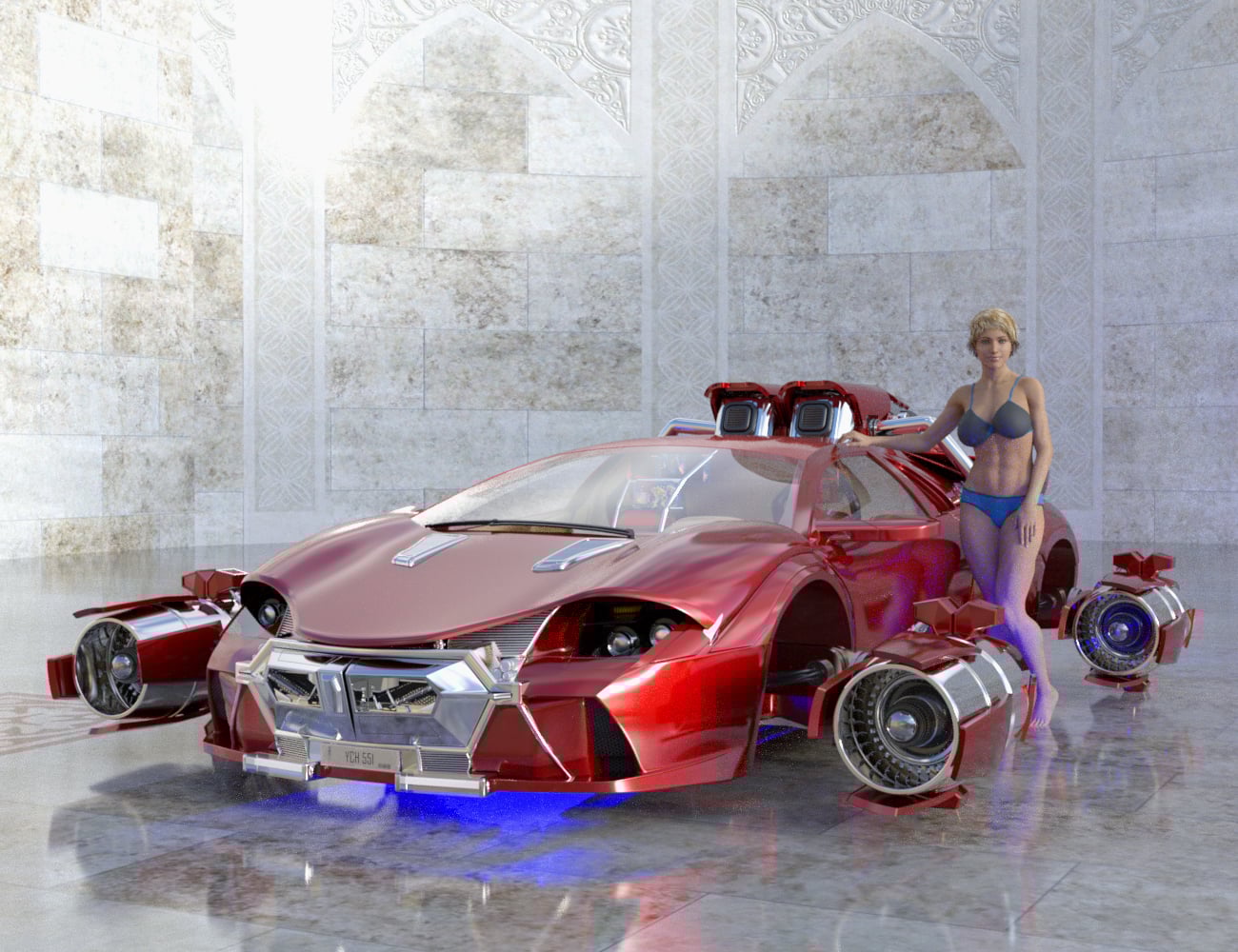 Sci-Fi - Car | Daz 3D