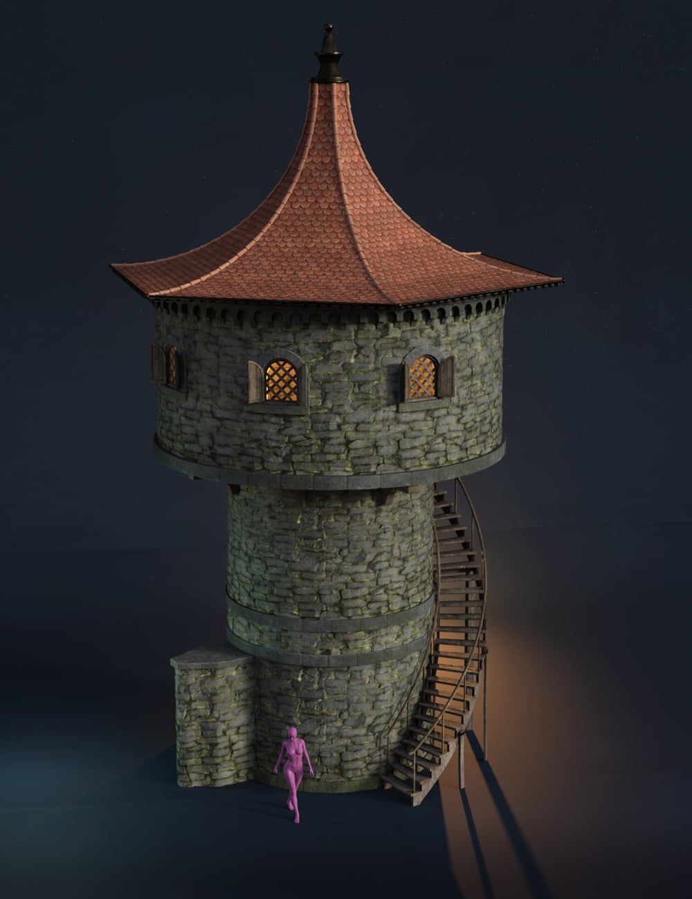 Muelsfell Modular Wizard's Tower | Daz 3D