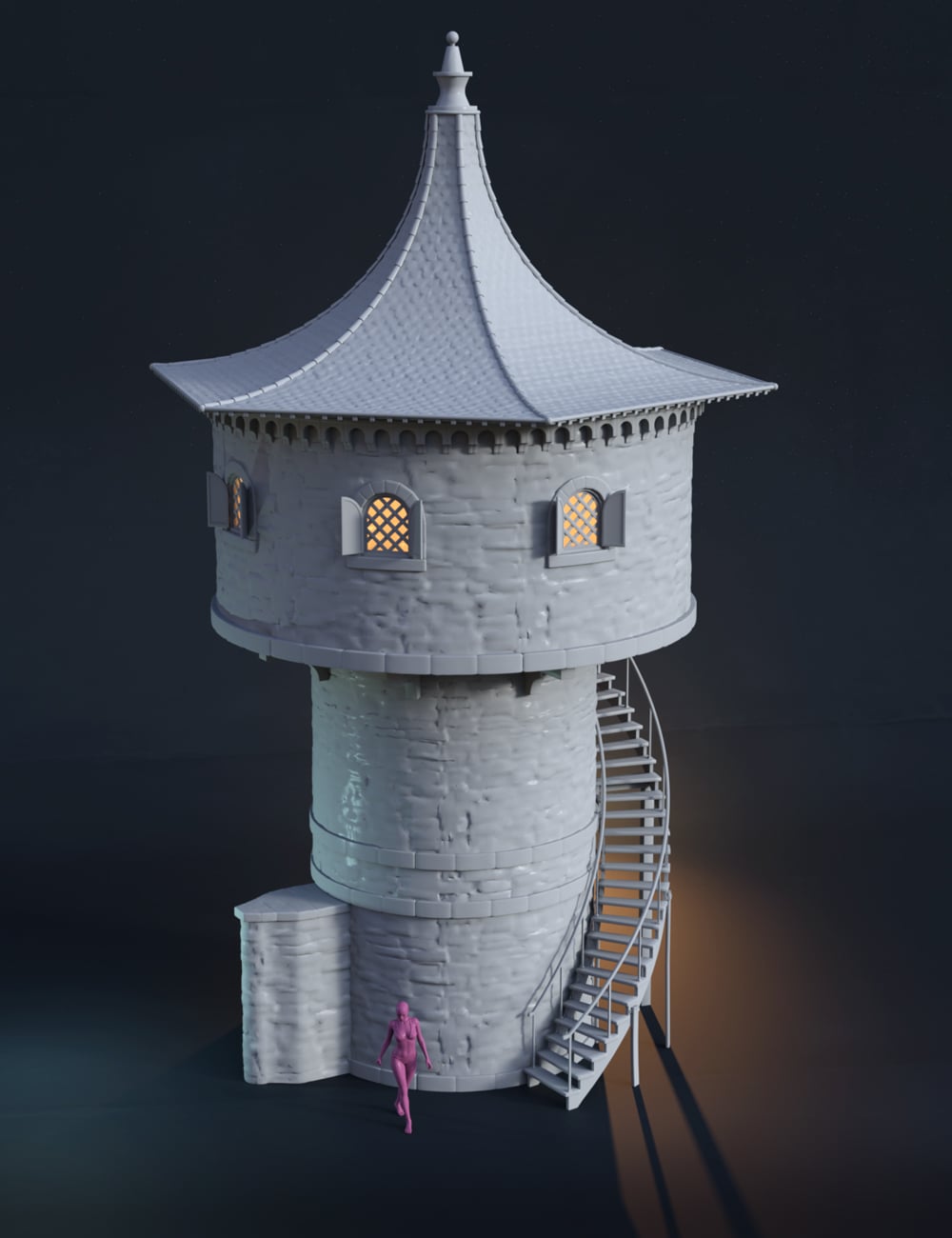 Muelsfell Modular Wizard's Tower | Daz 3D