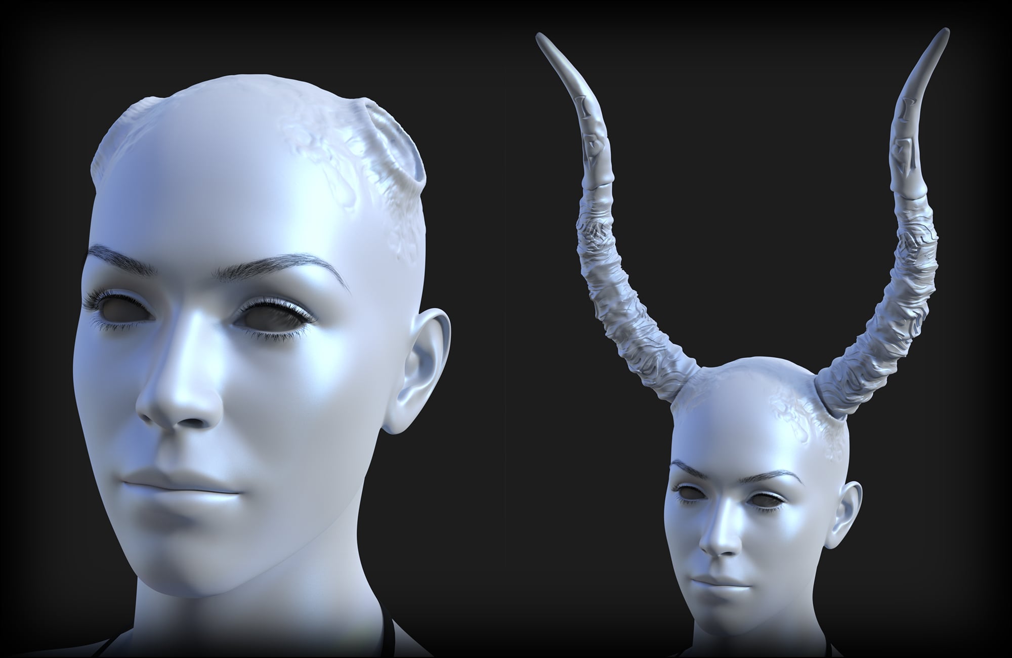 ND Daemonium Horns for Genesis 9 | Daz 3D