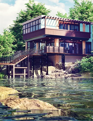 FN Lakeside House | Daz 3D