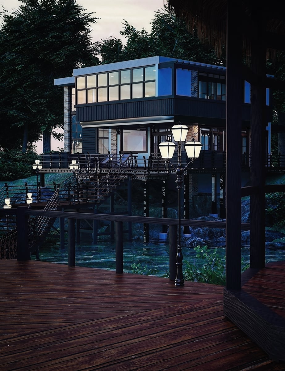 FN Lakeside House | Daz 3D