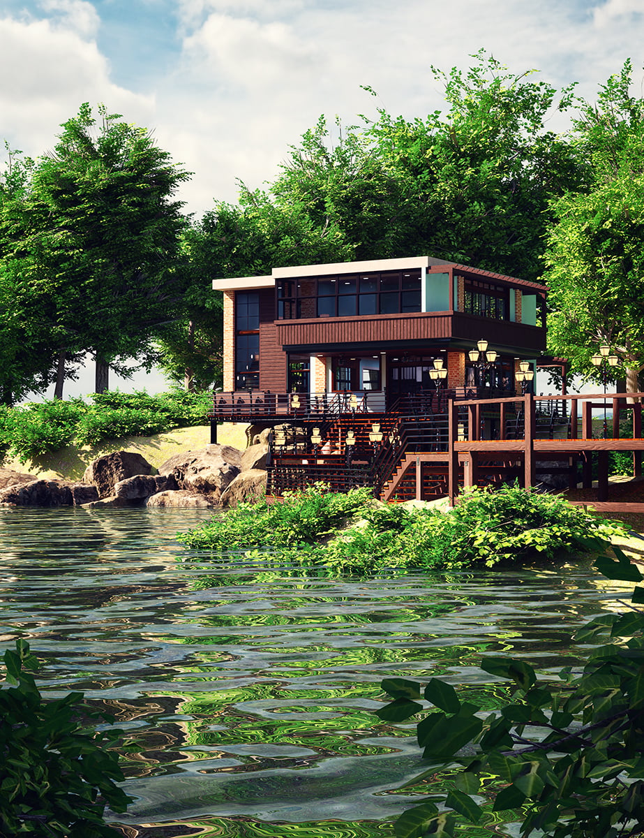 FN Lakeside House | Daz 3D