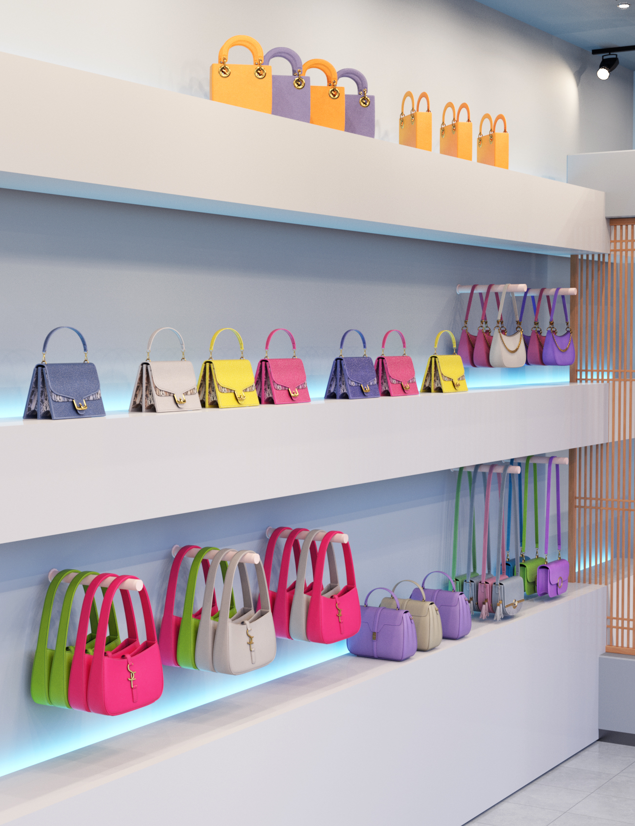 Collection of Classic Bags for Genesis 9 Feminine | Daz 3D