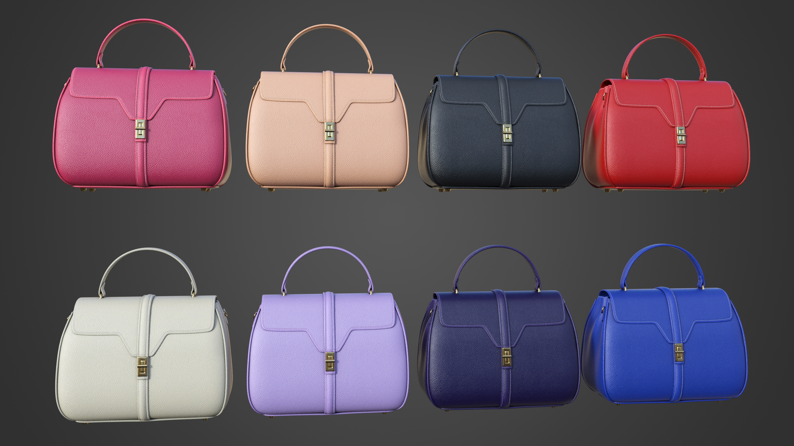 Collection of Classic Bags for Genesis 9 Feminine | Daz 3D