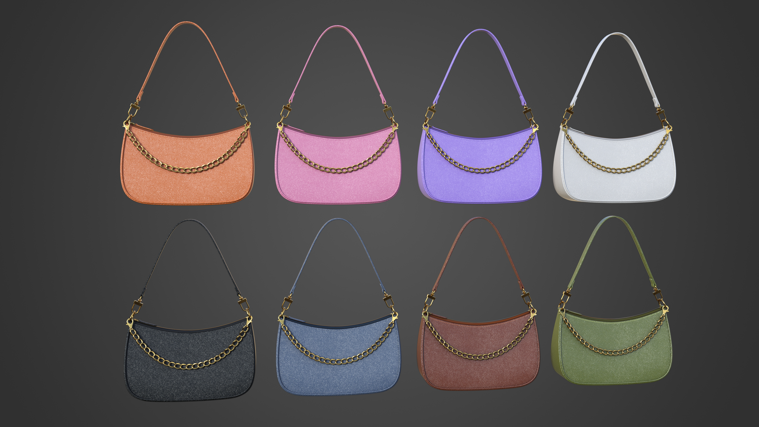 Collection of Classic Bags for Genesis 9 Feminine | Daz 3D