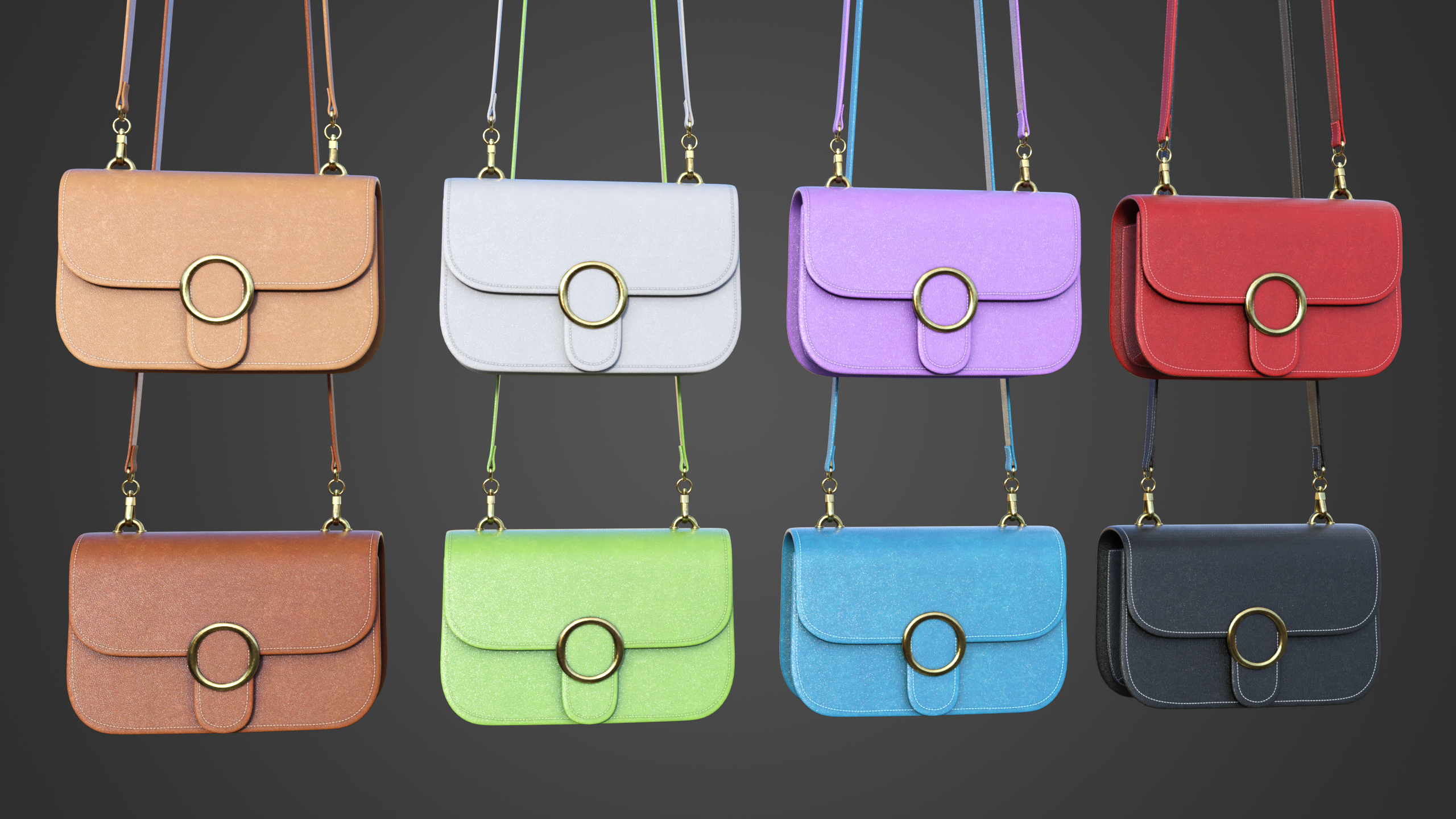 Collection of Classic Bags for Genesis 9 Feminine | Daz 3D