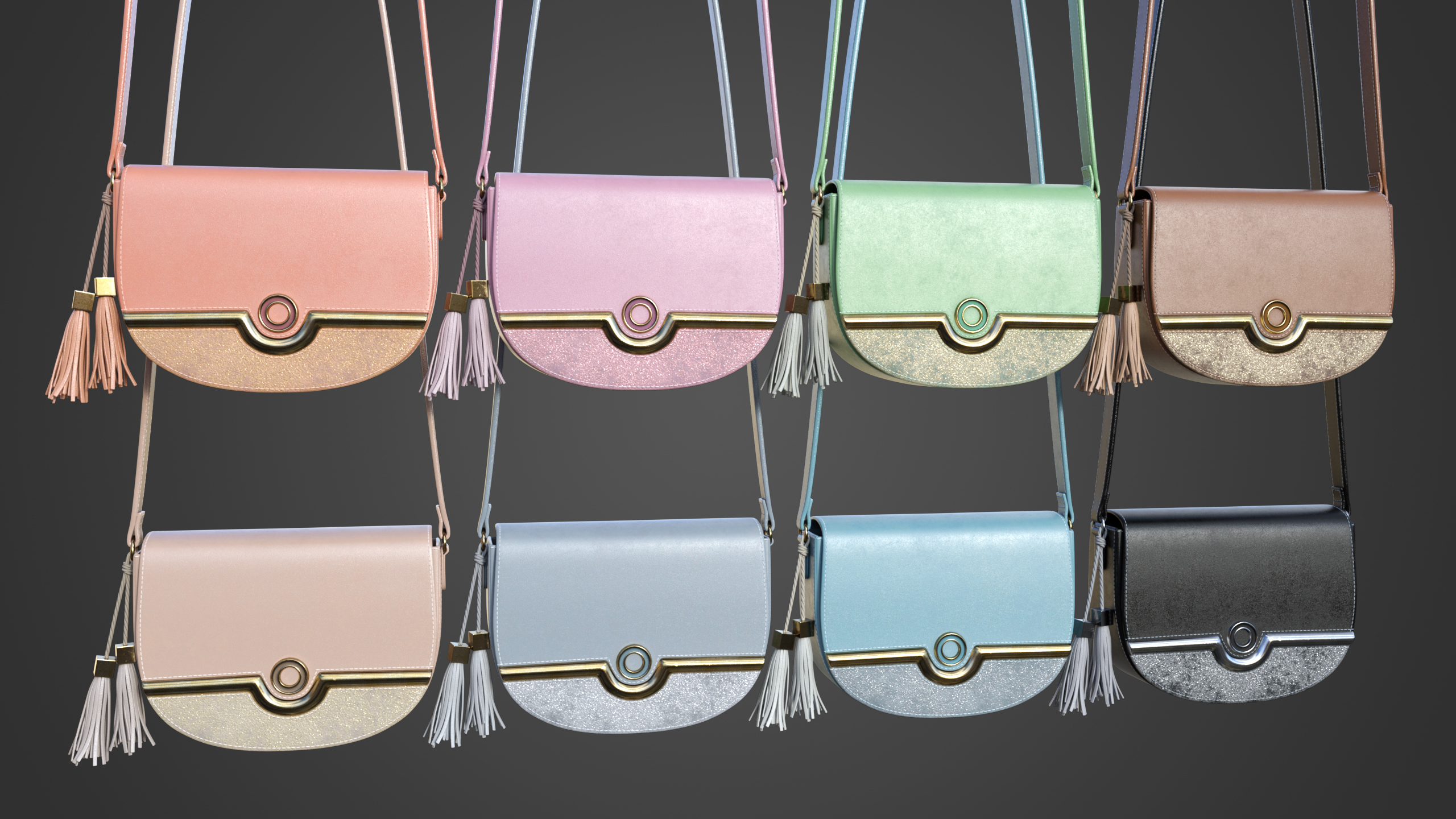 Collection of Classic Bags for Genesis 9 Feminine | Daz 3D