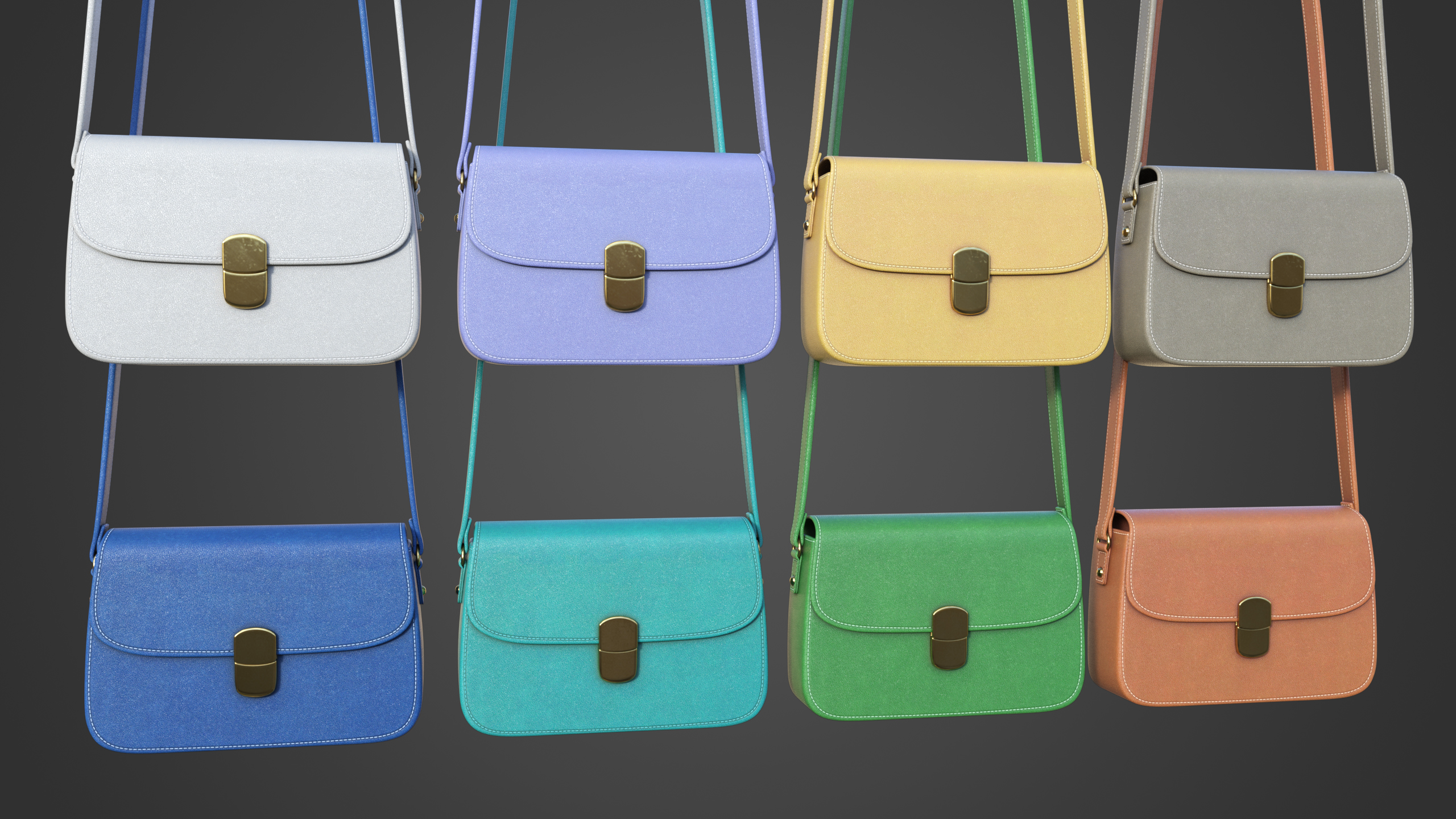 Collection of Classic Bags for Genesis 9 Feminine | Daz 3D