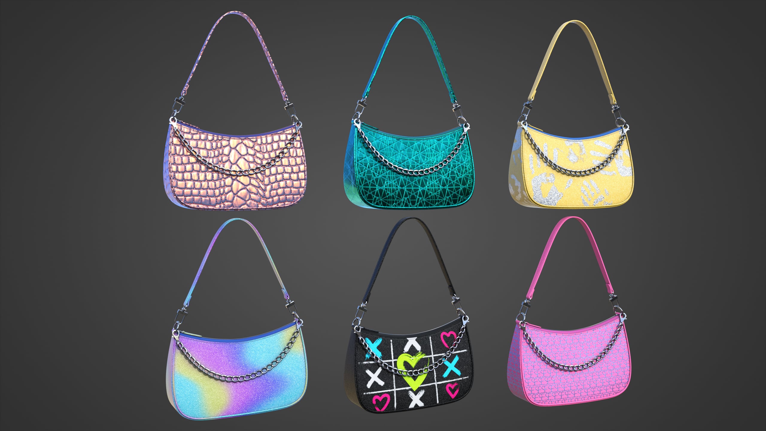 Collection of Classic Bags Creative Textures | Daz 3D