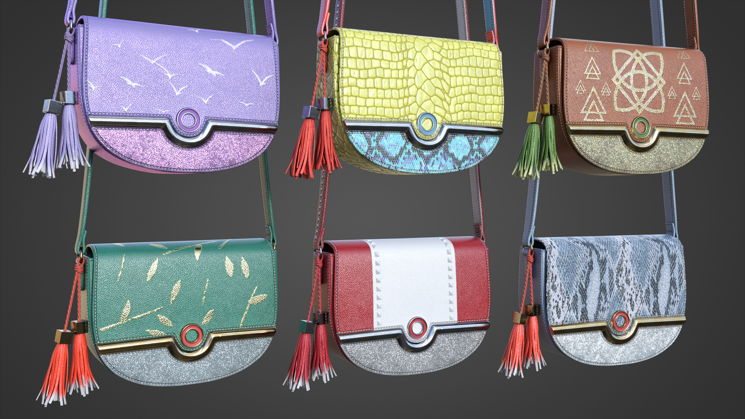 Collection of Classic Bags Creative Textures | Daz 3D