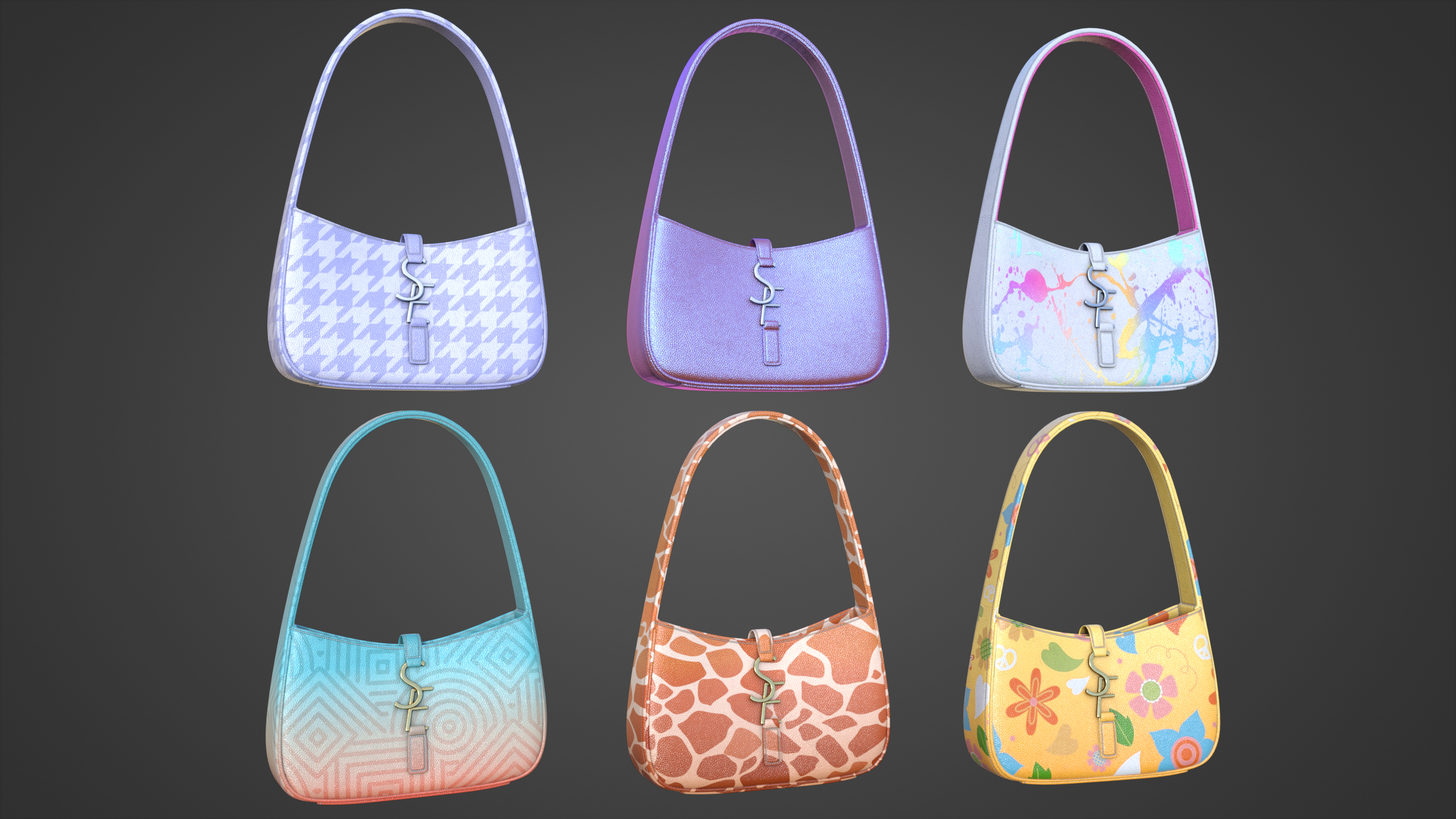 Collection of Classic Bags Creative Textures | Daz 3D