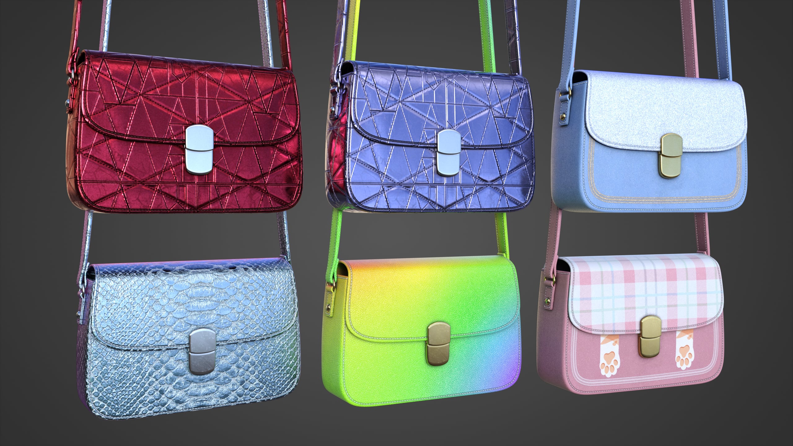 Collection of Classic Bags Creative Textures | Daz 3D