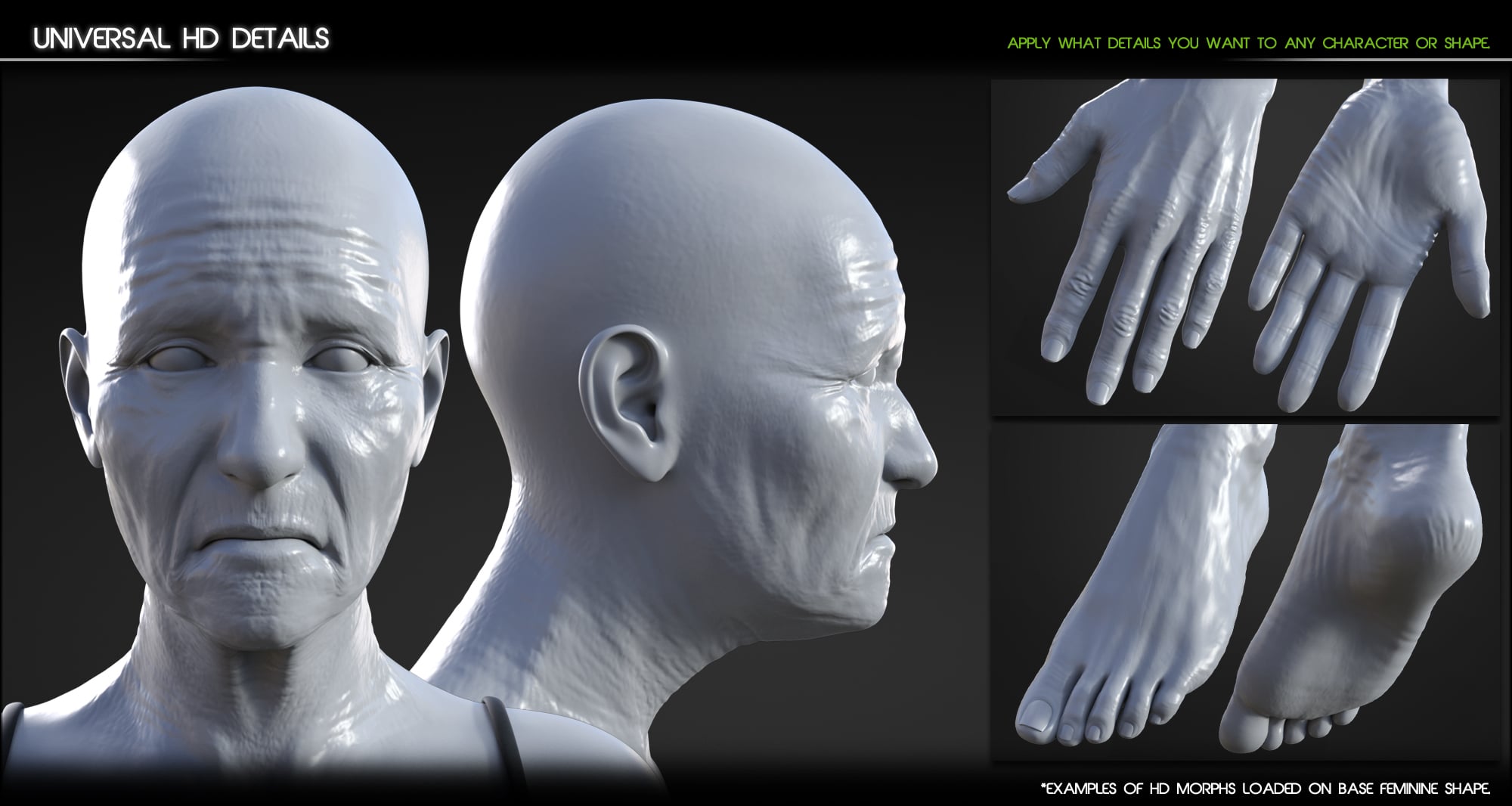 Aging Morphs for Genesis 9 | Daz 3D