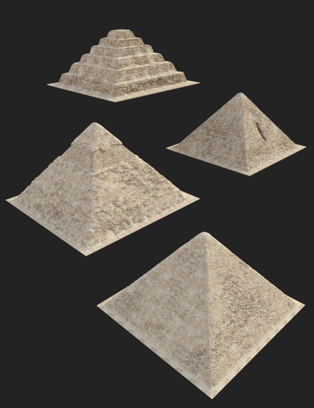 Egyptian Pyramids 1 | Daz 3D