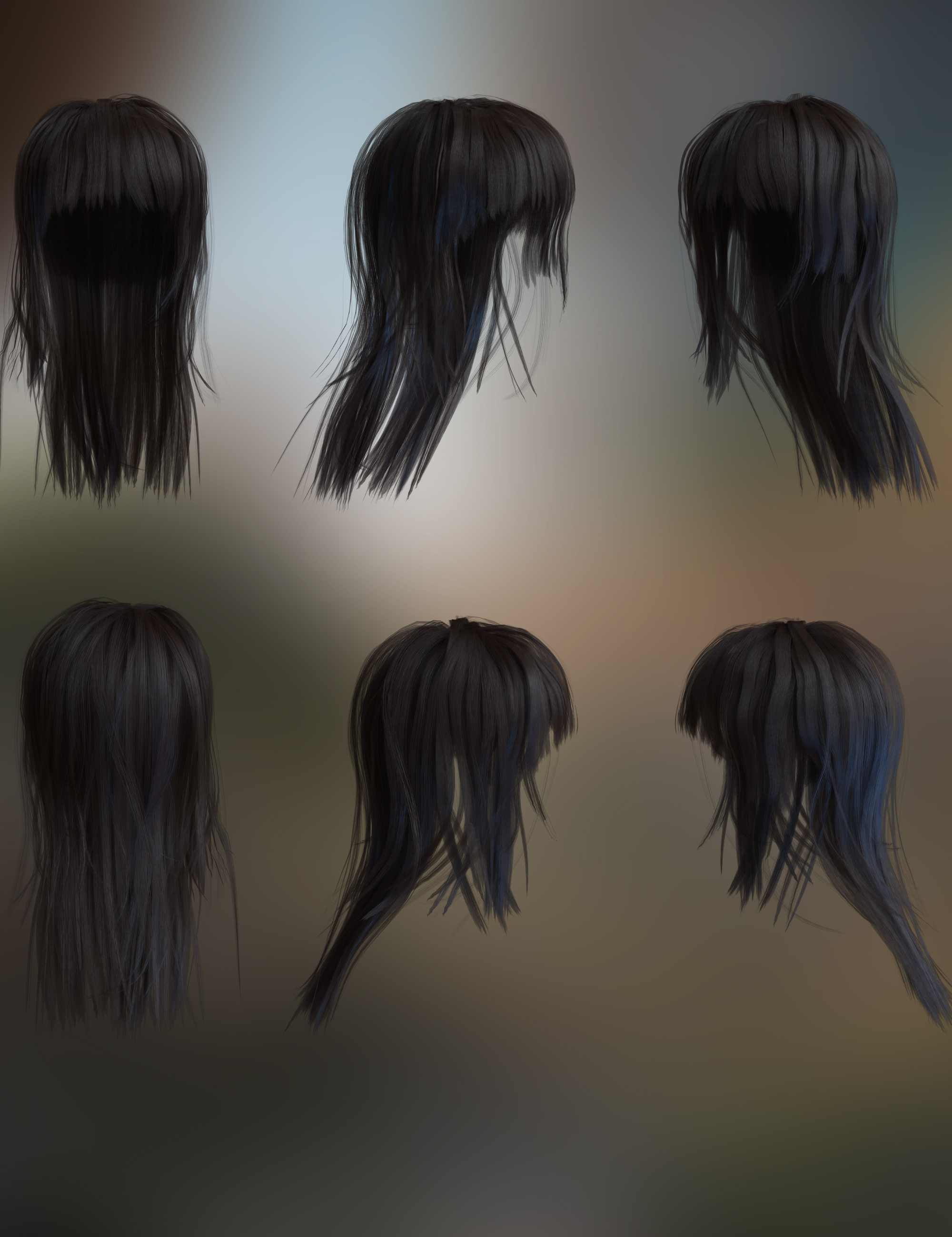 Vo Xiao Bei Hair for Genesis 9 | Daz 3D