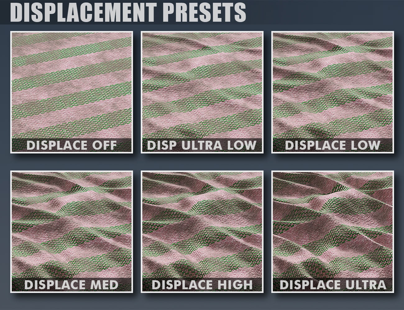 DD PBR Striped Cotton Shaders for Iray | Daz 3D