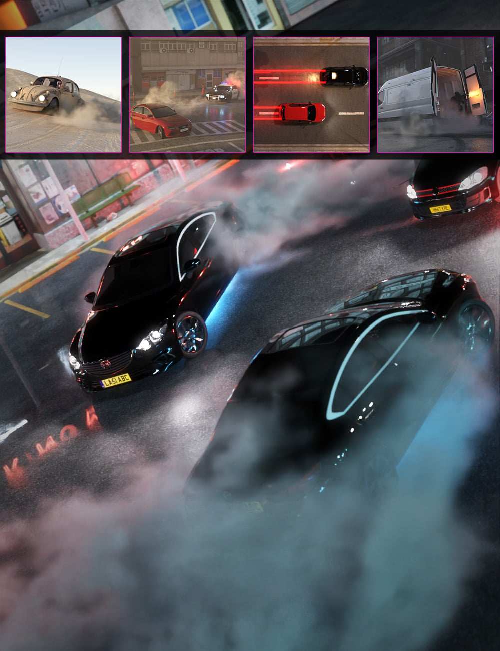 JDM Legends Car Bundle | Daz 3D