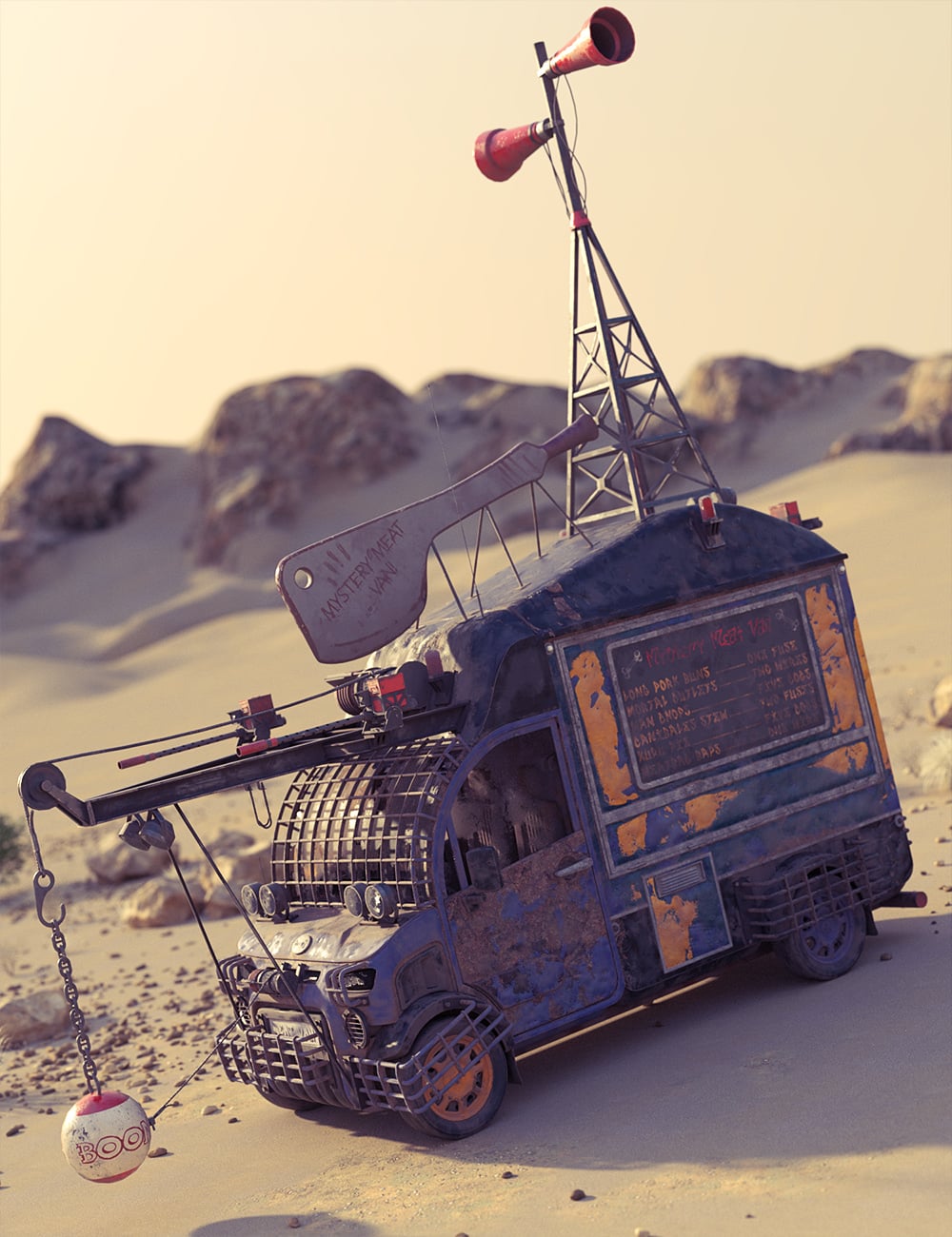 Apocalyptic Catering Truck | Daz 3D
