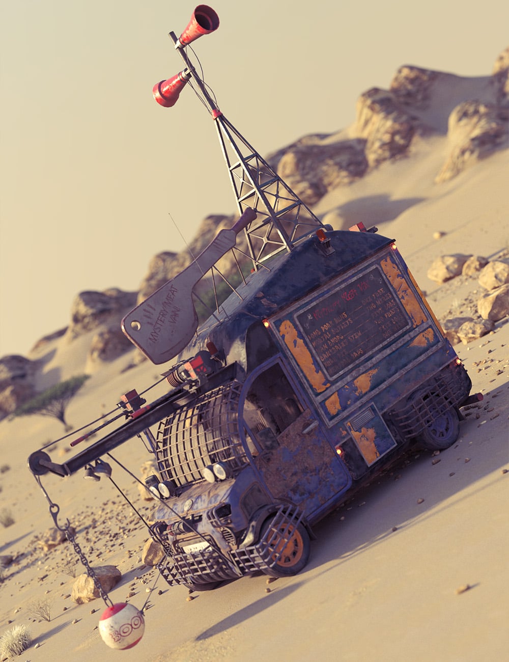 Apocalyptic Catering Truck | Daz 3D