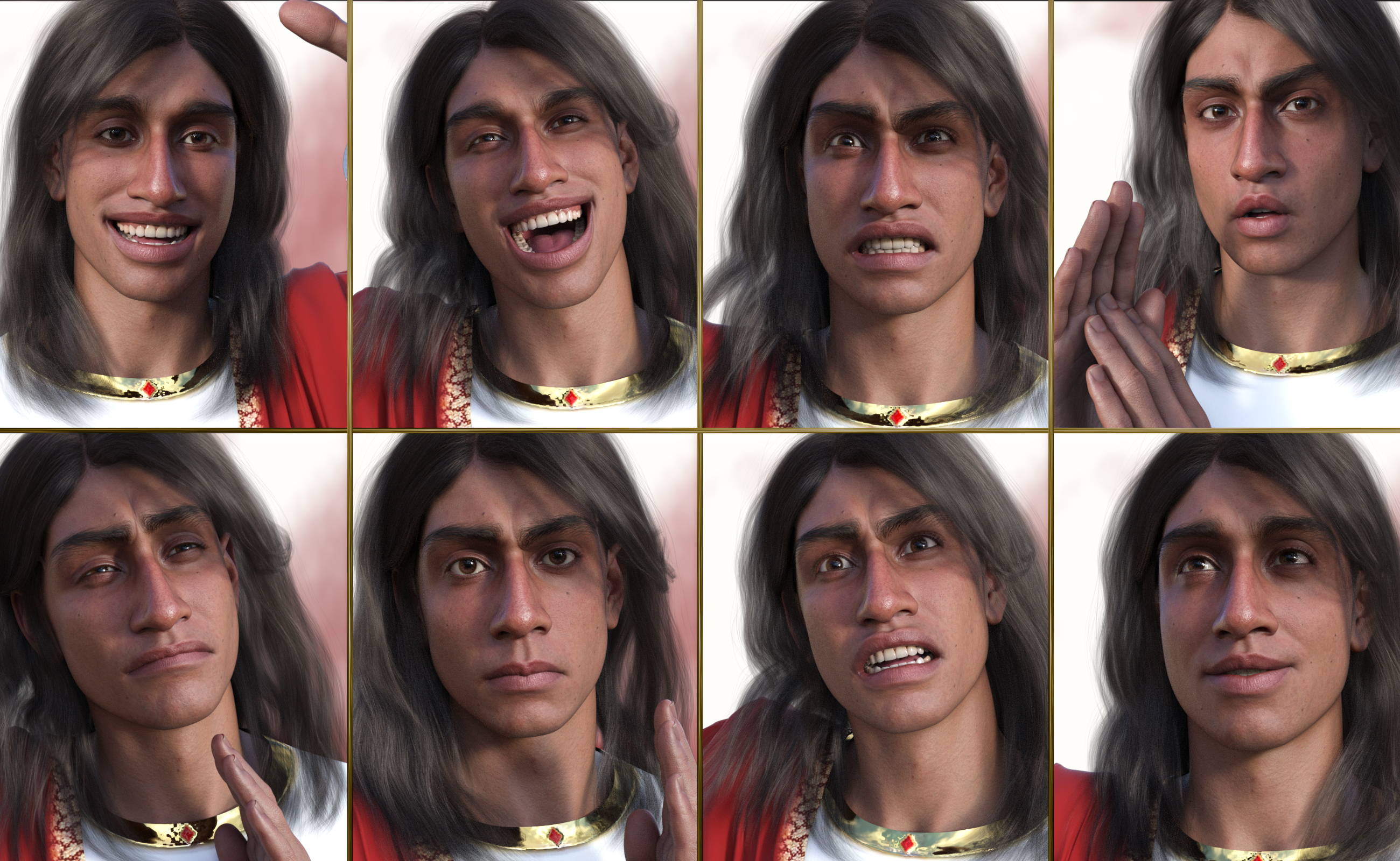 JW The Guide Expressions for John 9 | Daz 3D