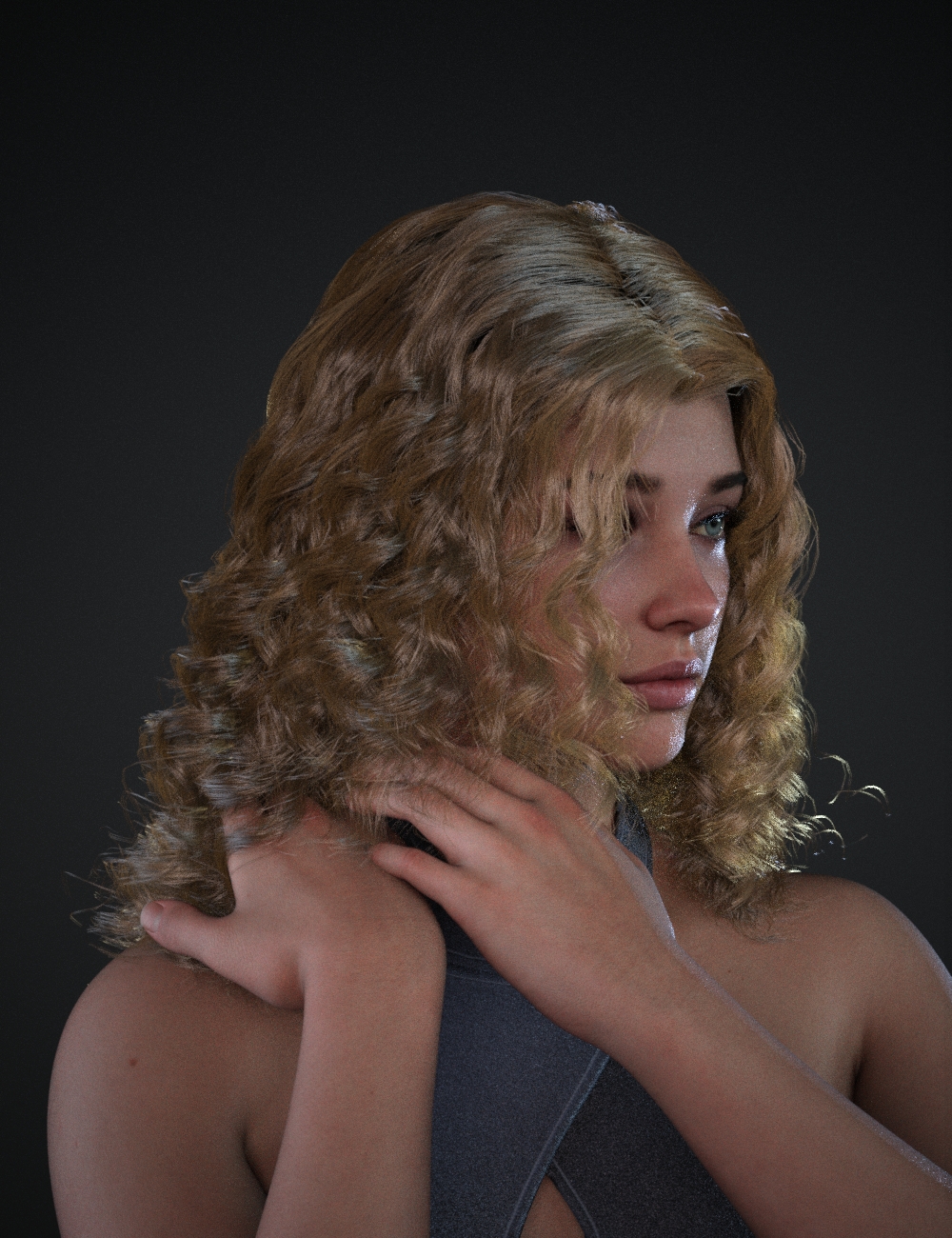 dForce Romantic Renaissance Curls for Genesis 9 | Daz 3D