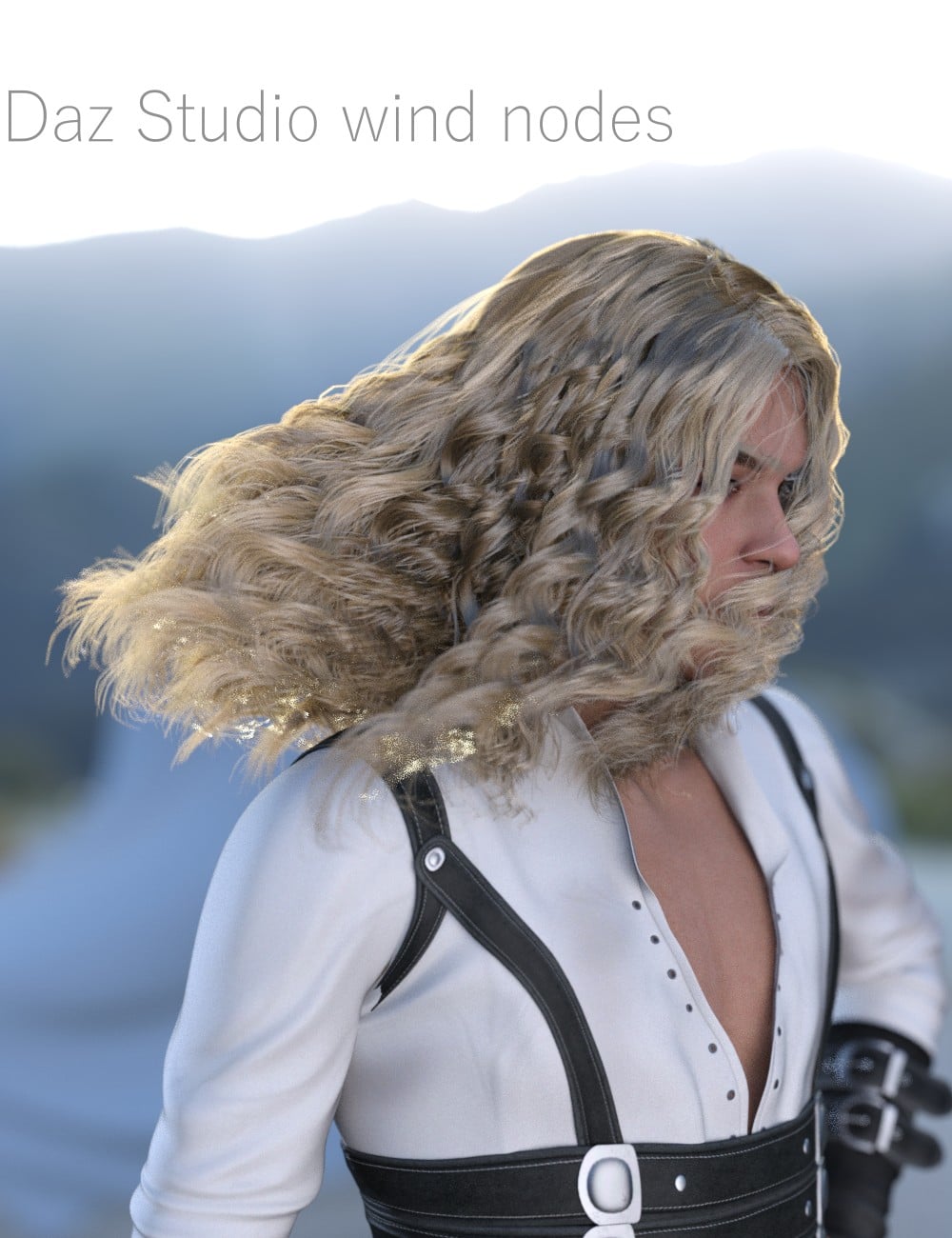 dForce Romantic Renaissance Curls for Genesis 9 | Daz 3D