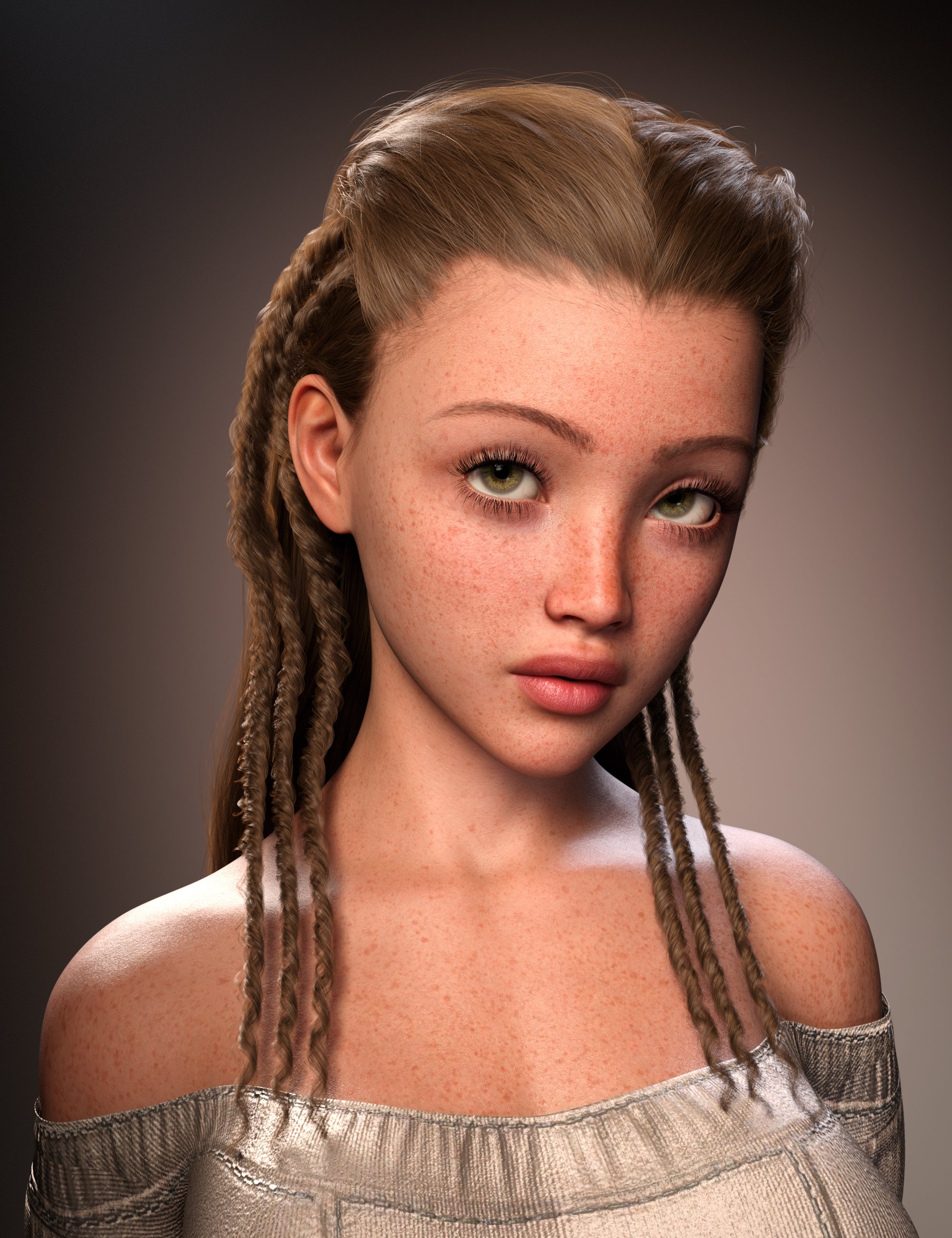 FE Long Wad Hair for Genesis 9 | Daz 3D