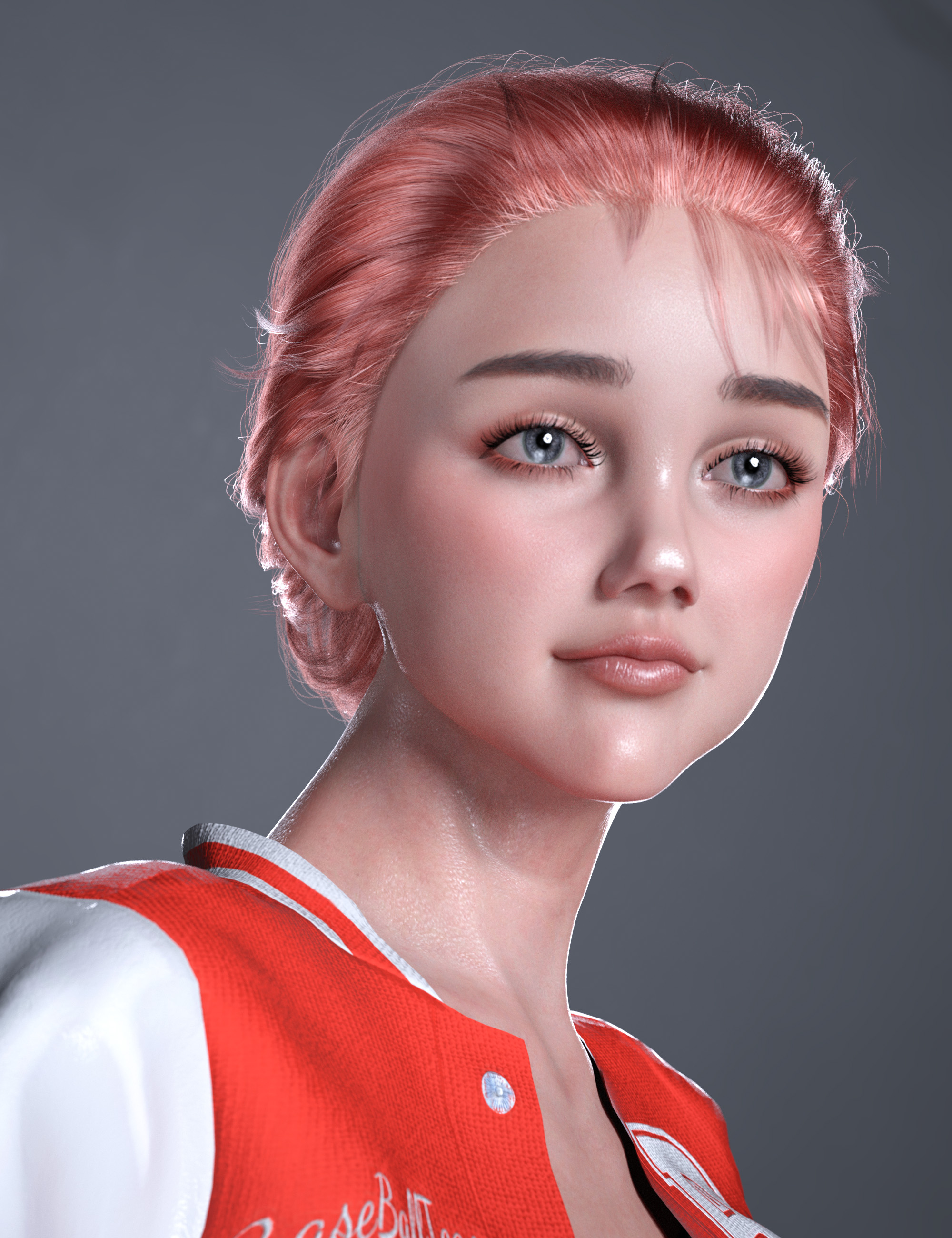 AK Updo Hair for Genesis 9, 8, and 8.1 Female | Daz 3D