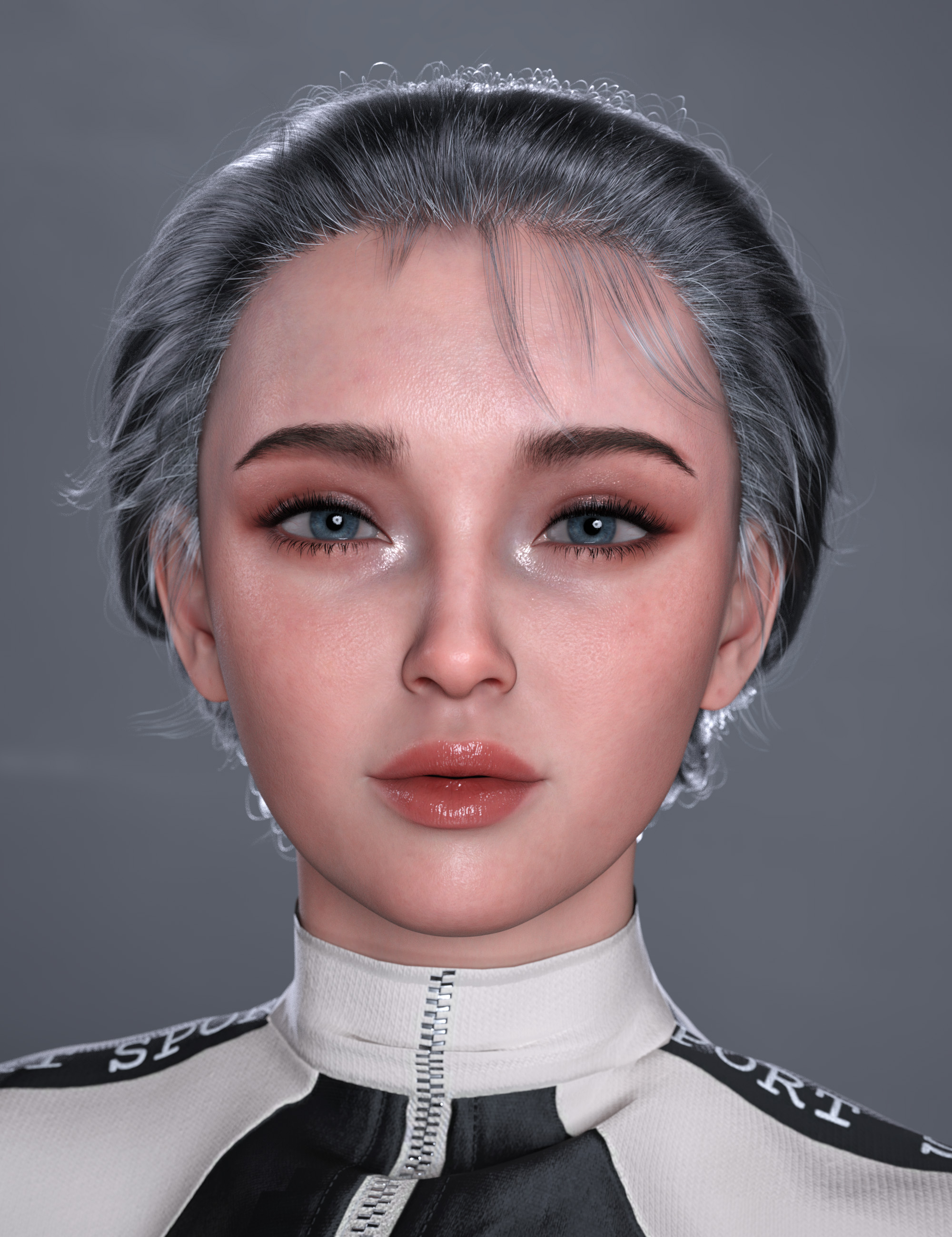 AK Updo Hair for Genesis 9, 8, and 8.1 Female | Daz 3D