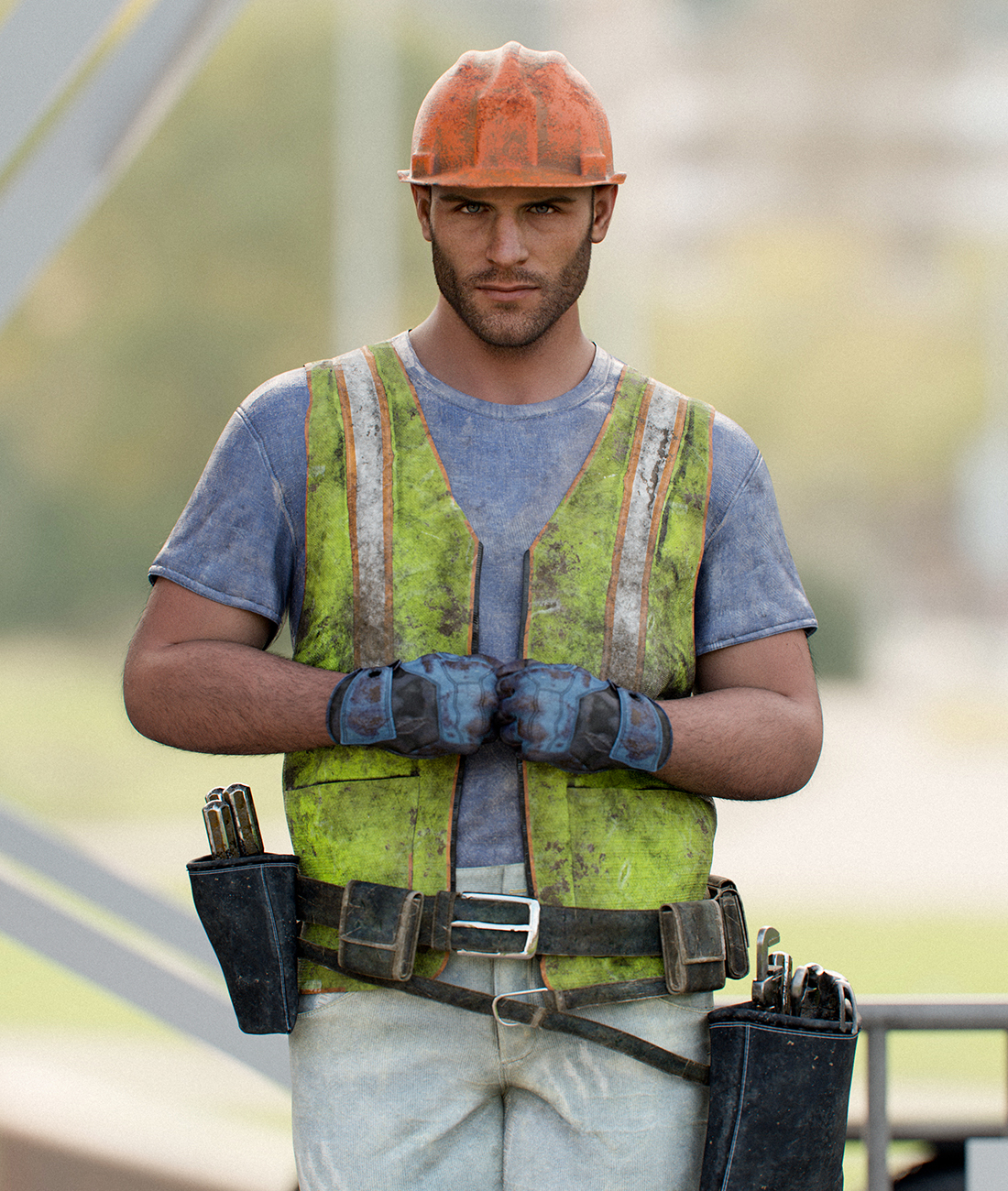 dForce MI Everyday Construction Worker Bundle | Daz 3D