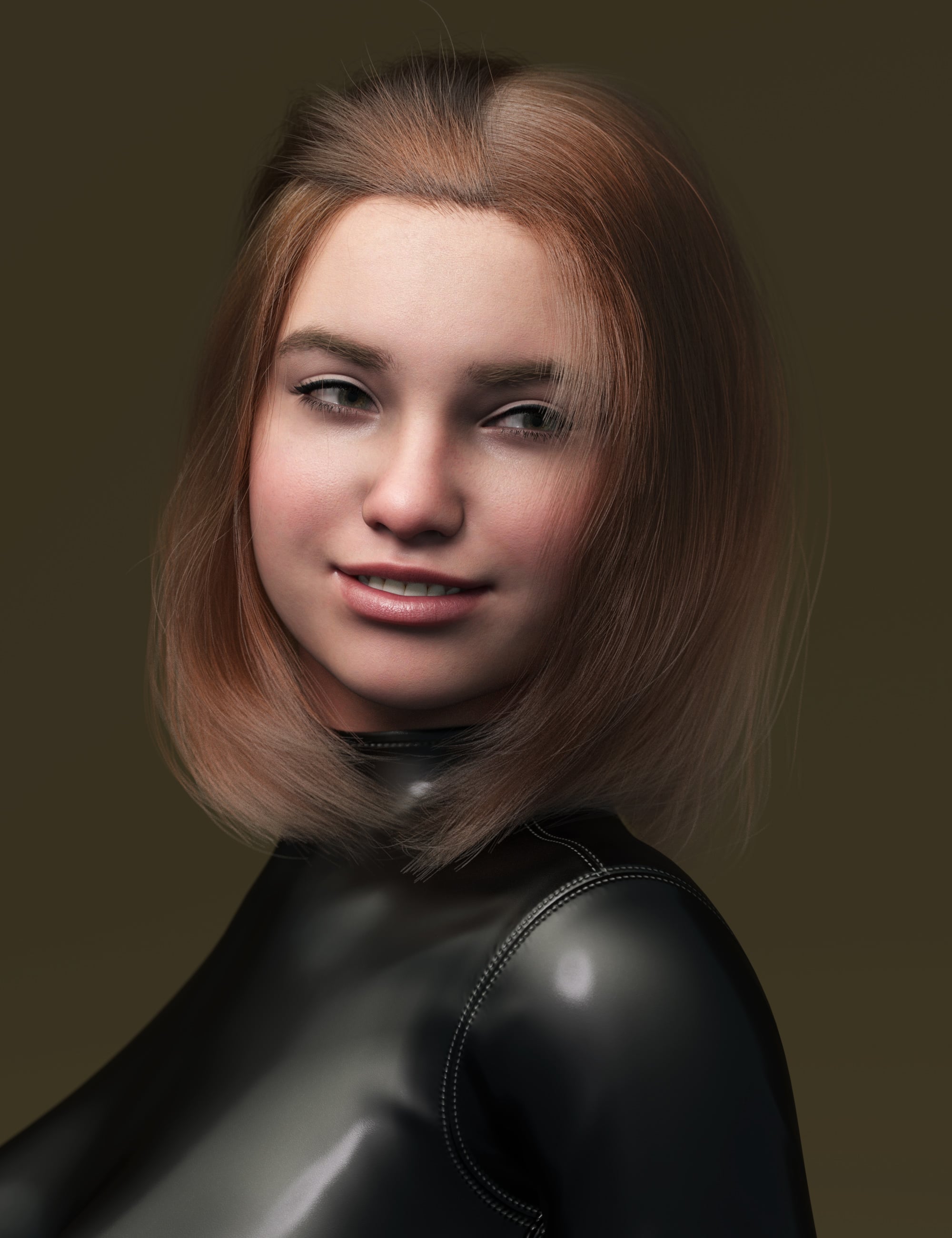 dForce Strand-Based Flipped Style Long Bob Hair for Genesis 9 | Daz 3D