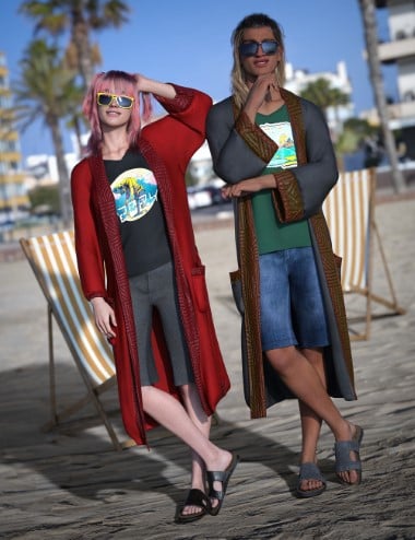 dForce Laidback Dude Outfit Texture Add-On | Daz 3D