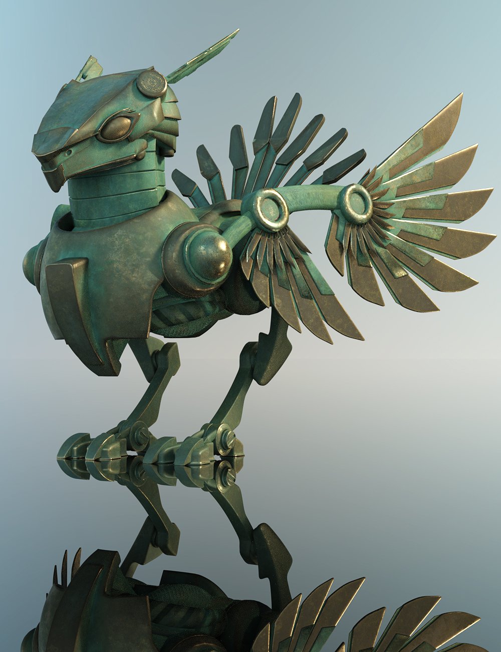 Mech Raptor | Daz 3D