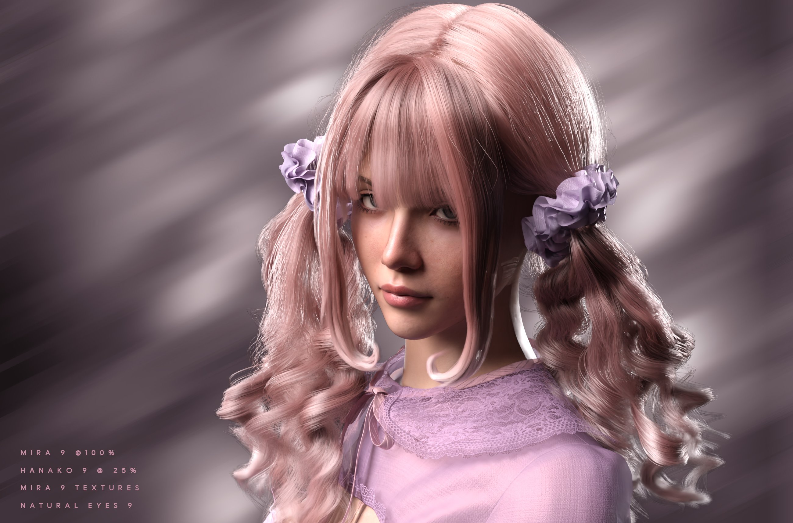 dForce Dokidoki Hair for Genesis 9 | Daz 3D