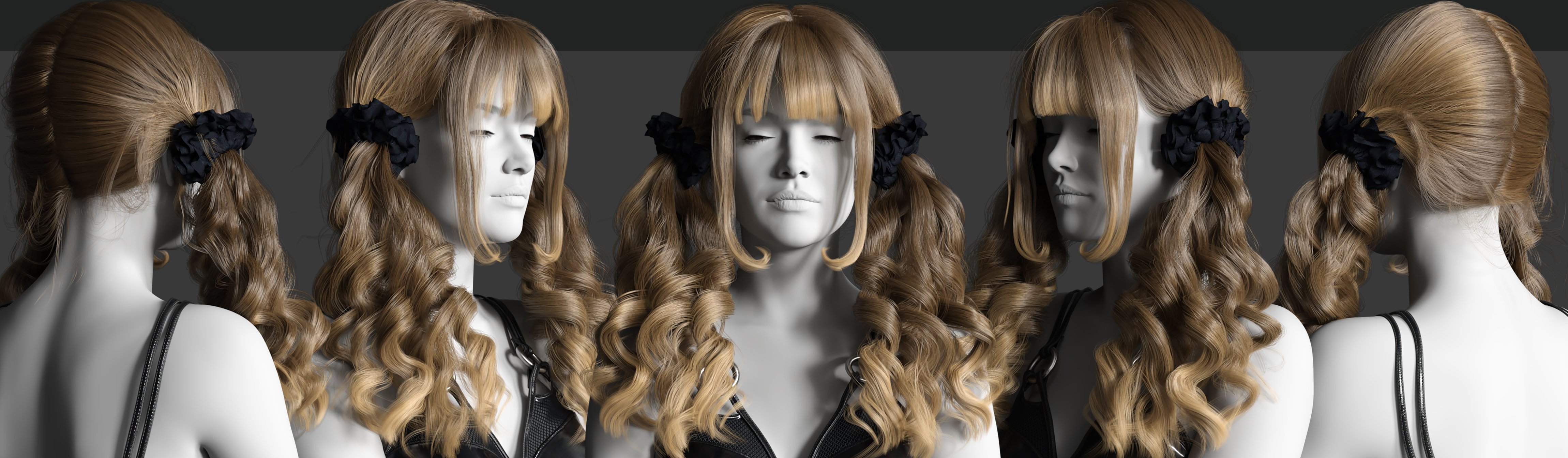 dForce Dokidoki Hair for Genesis 9 | Daz 3D