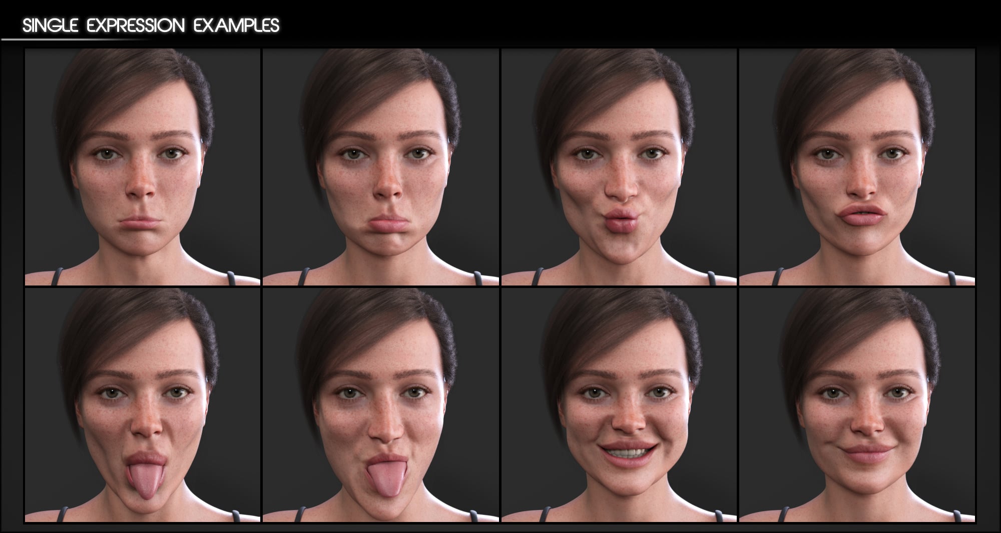 Enhanced Facial Expressions HD for Genesis 9 | Daz 3D