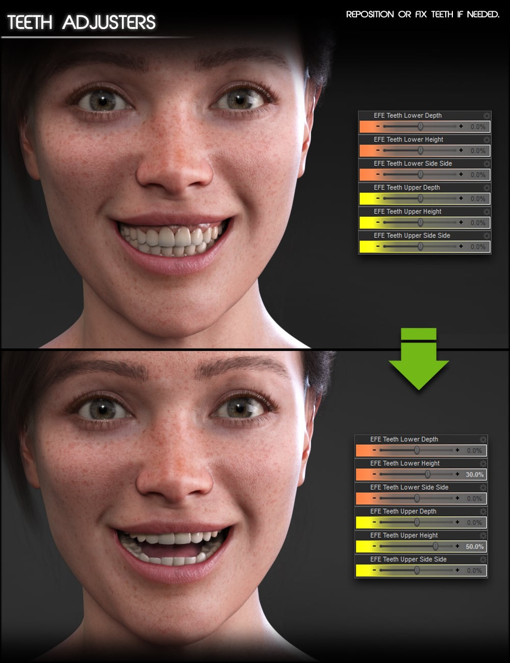 Enhanced Facial Expressions HD for Genesis 9 | Daz 3D