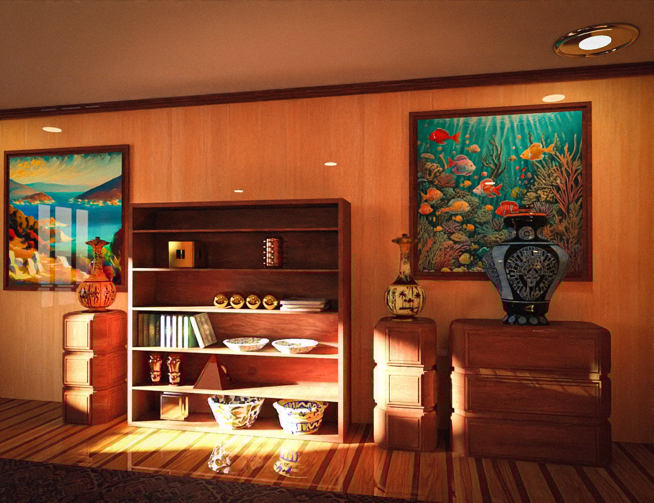 Ancient Vessels and Living Area | Daz 3D