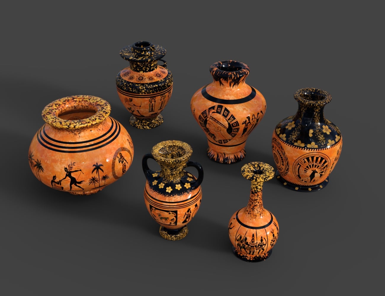 Ancient Vessels and Living Area | Daz 3D