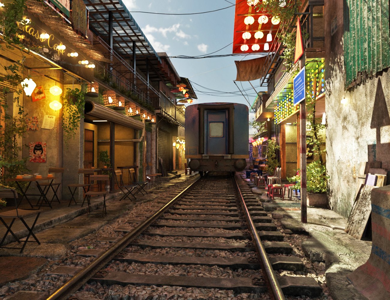 XI Train Street | Daz 3D