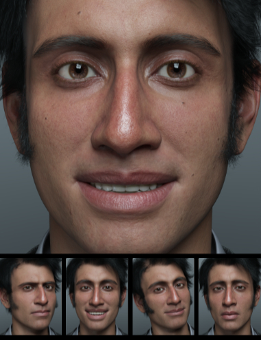 The Expression Collection for John 9 | Daz 3D