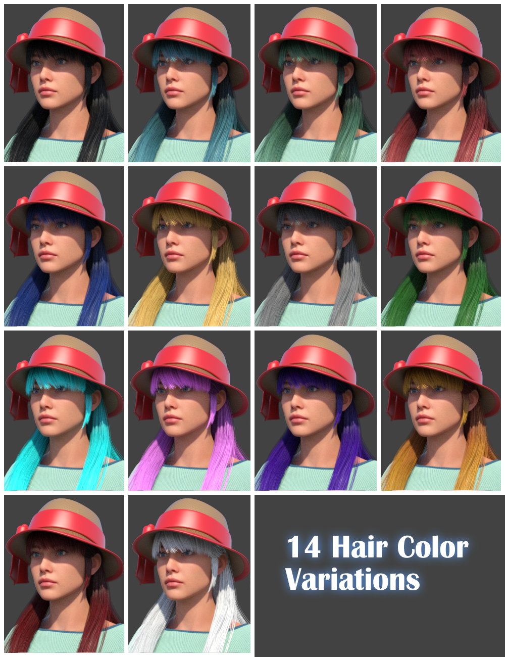 JL Hair 021 - Evelyn Hair for Genesis 9 | Daz 3D