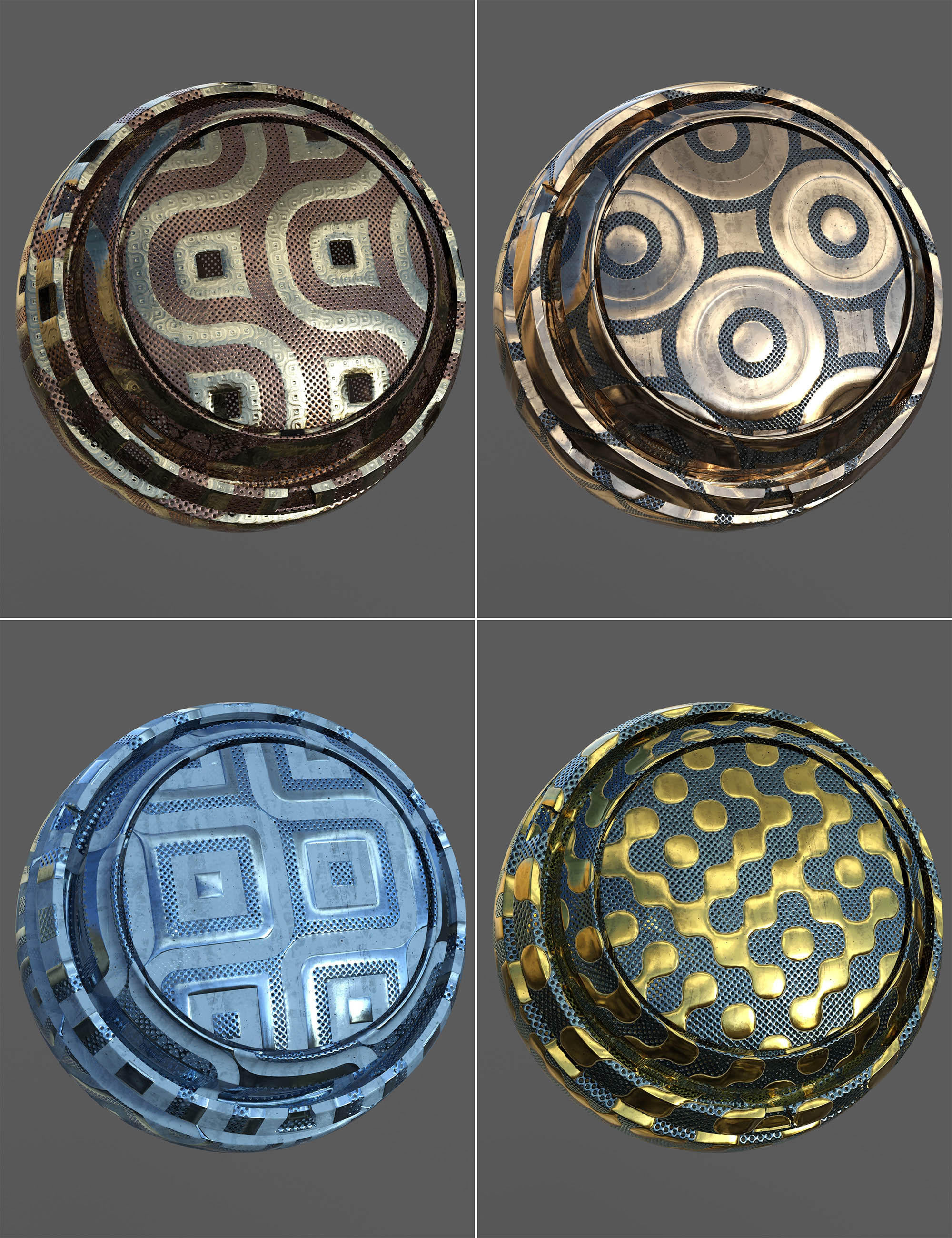 Modular Metal Iray Shaders - MR | Daz 3D