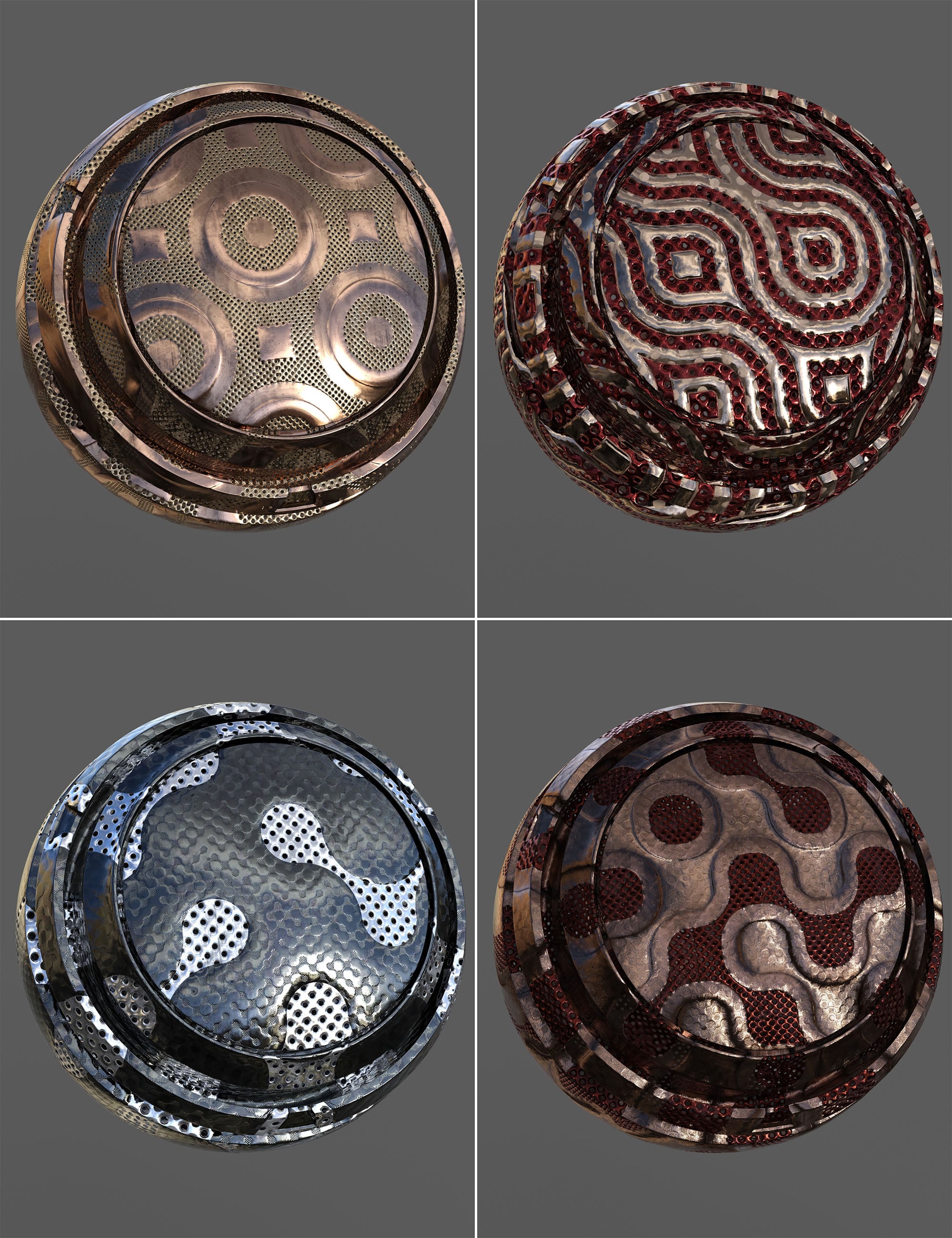 Modular Metal Iray Shaders - MR | Daz 3D
