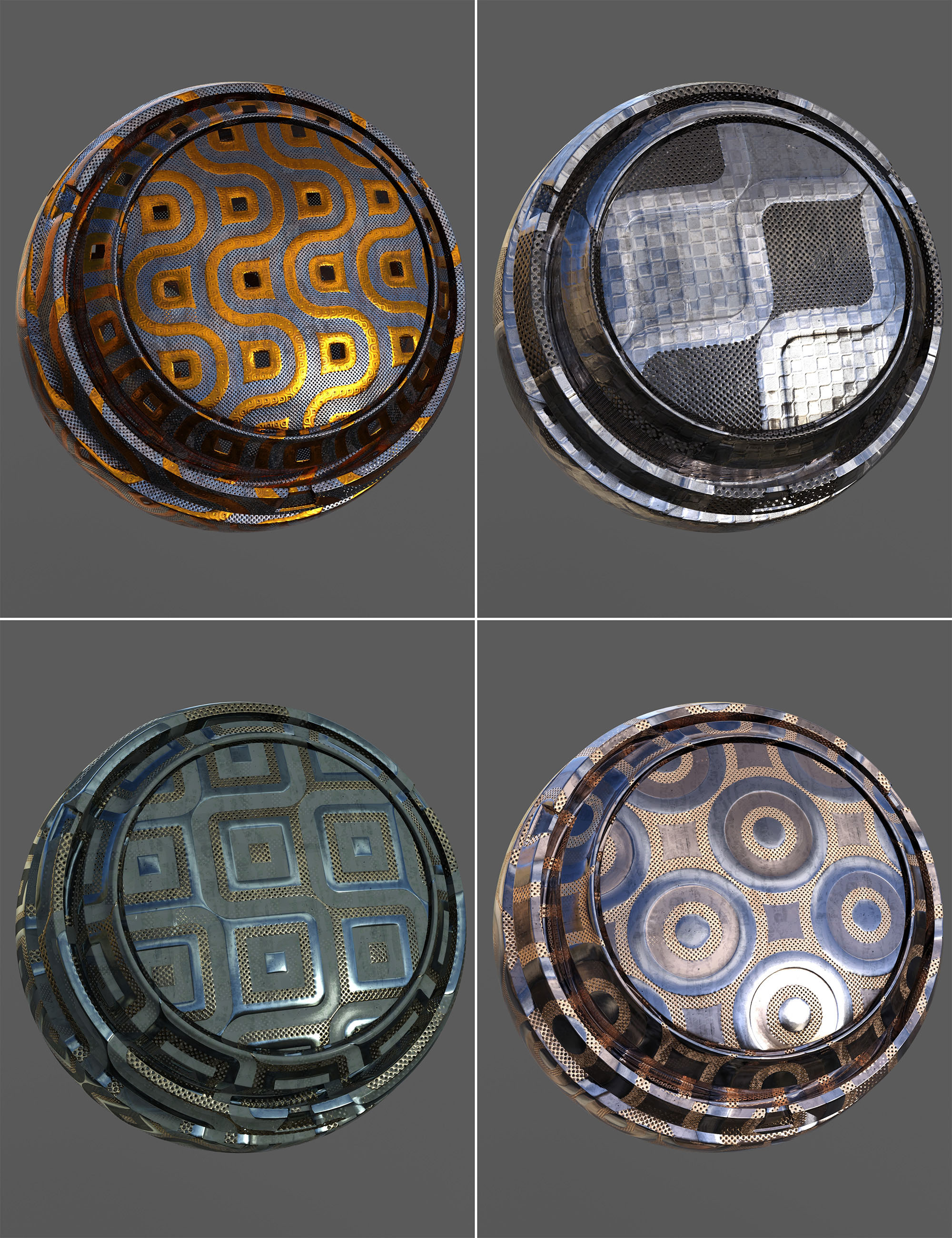 Modular Metal Iray Shaders - MR | Daz 3D
