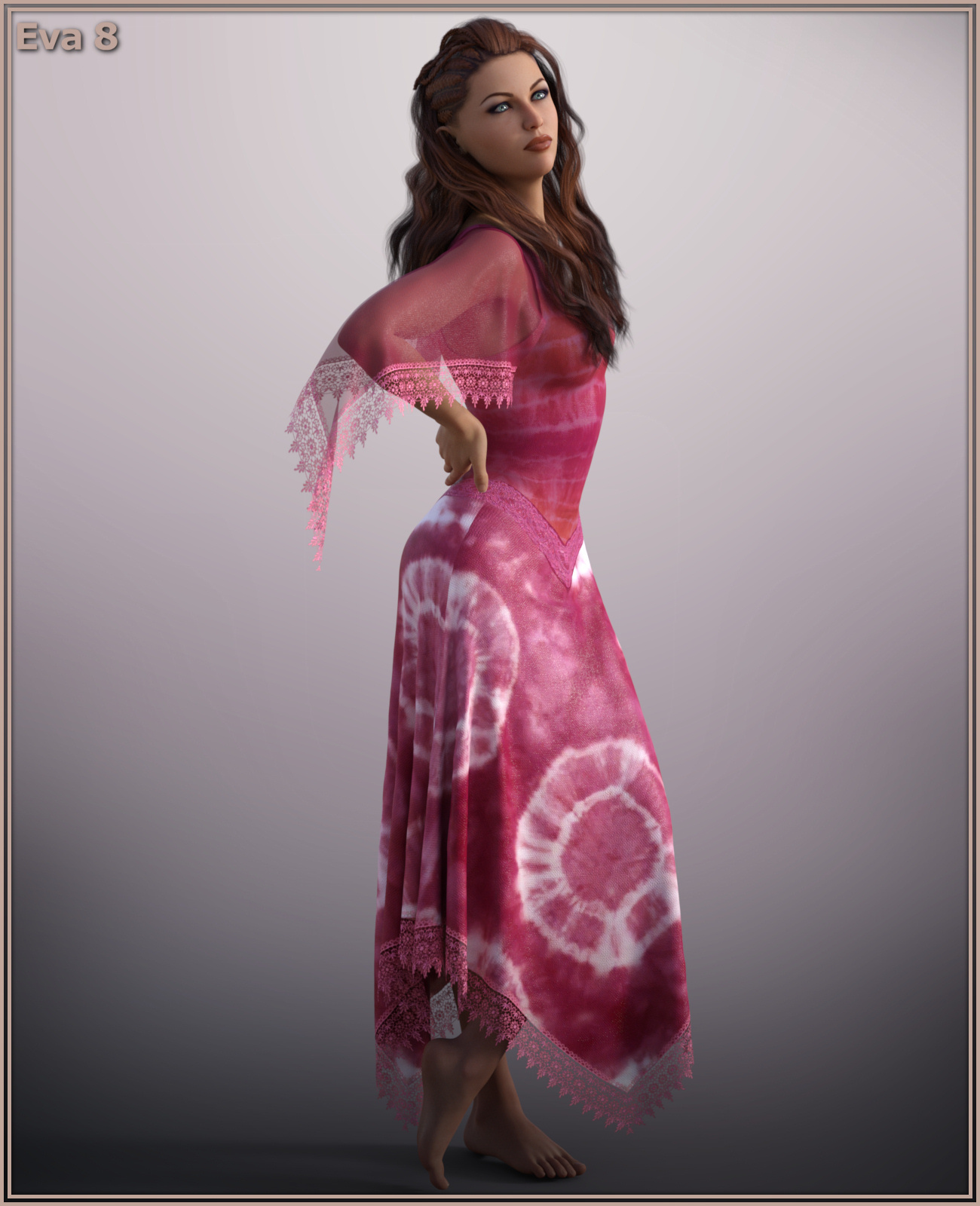dForce Boho Flow Dress for G8F & G8.1F | Daz 3D